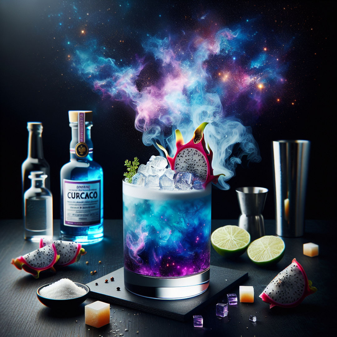 Galactic Dragon's Breath, Exotic Star Wars-inspired cocktail with ...