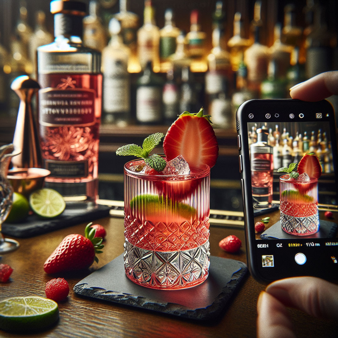 Gin Berry Shrub Shot, Vibrant gin shot with homemade strawberry shrub ...