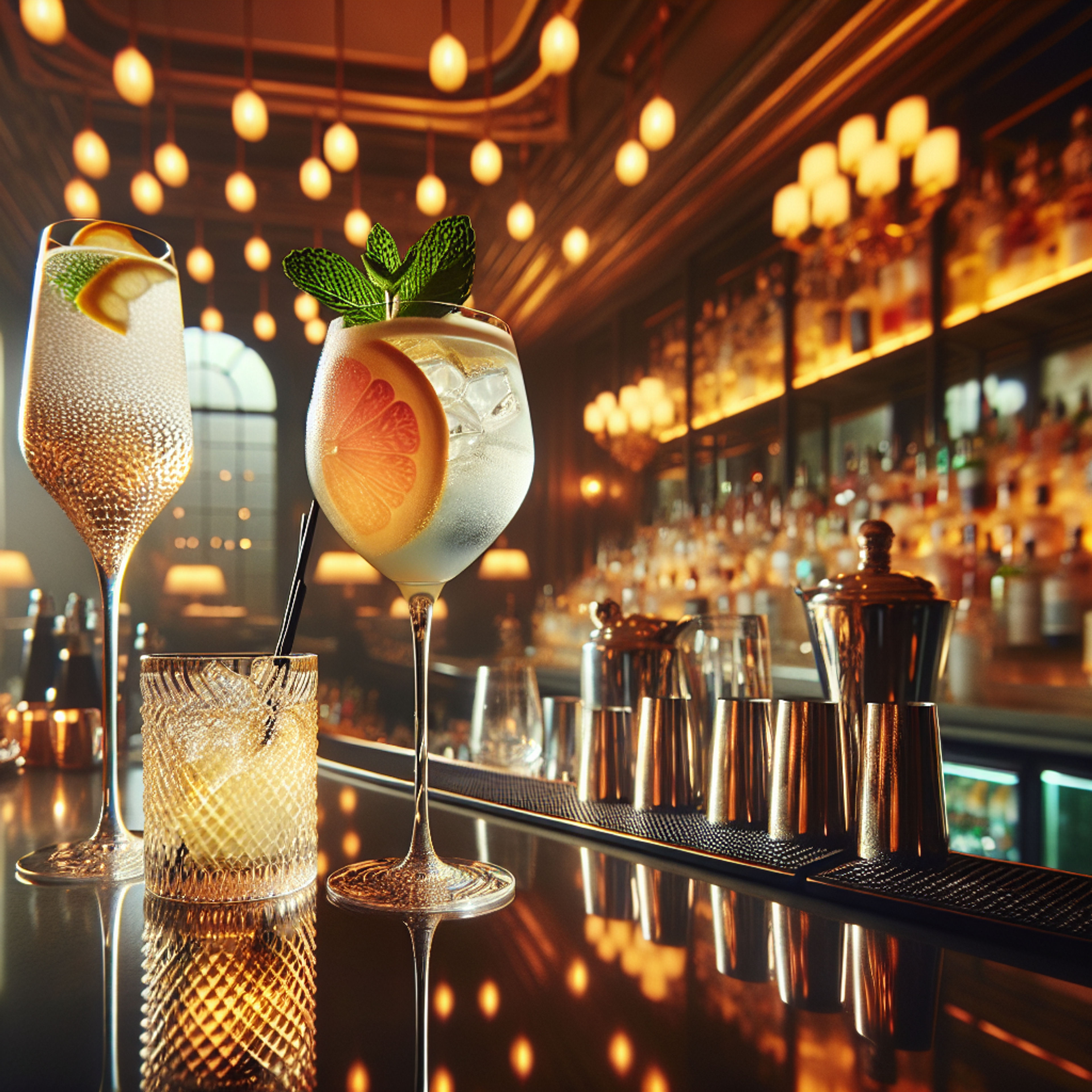 Gin Blossom Spritz, Refreshing and elegant Gin Blossom Spritz cocktail