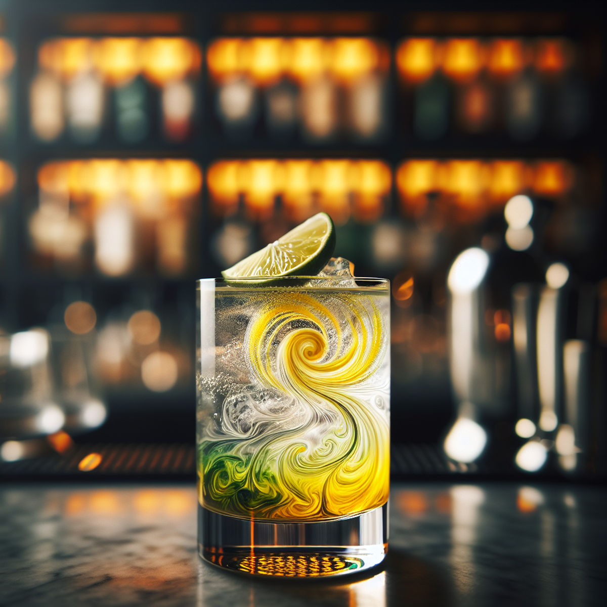 Gin Jungle Fizz, Simple, exotic gin cocktail with tropical vibes