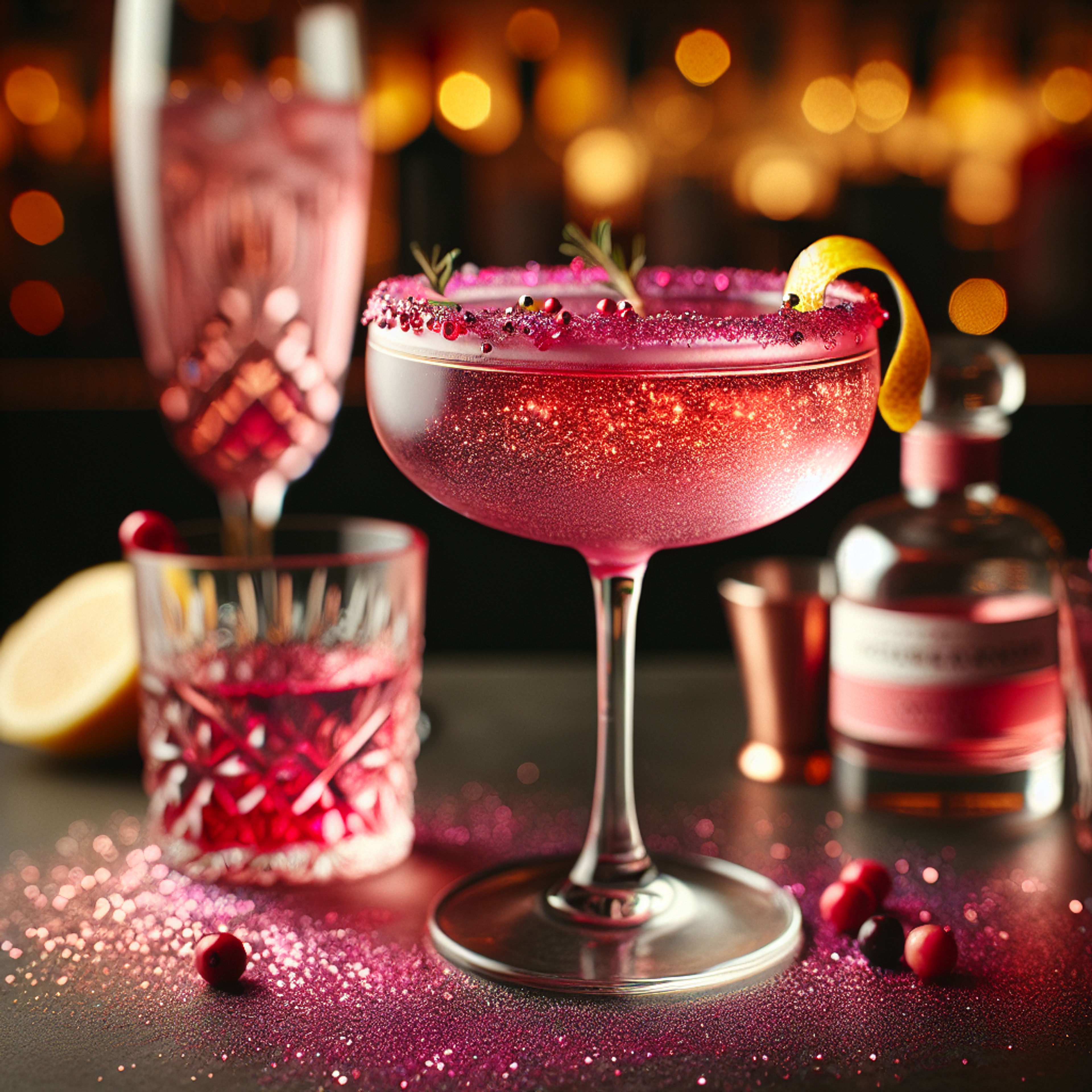 Glinda's Enchanted Elixir, Magical pink cocktail for Halloween gatherings