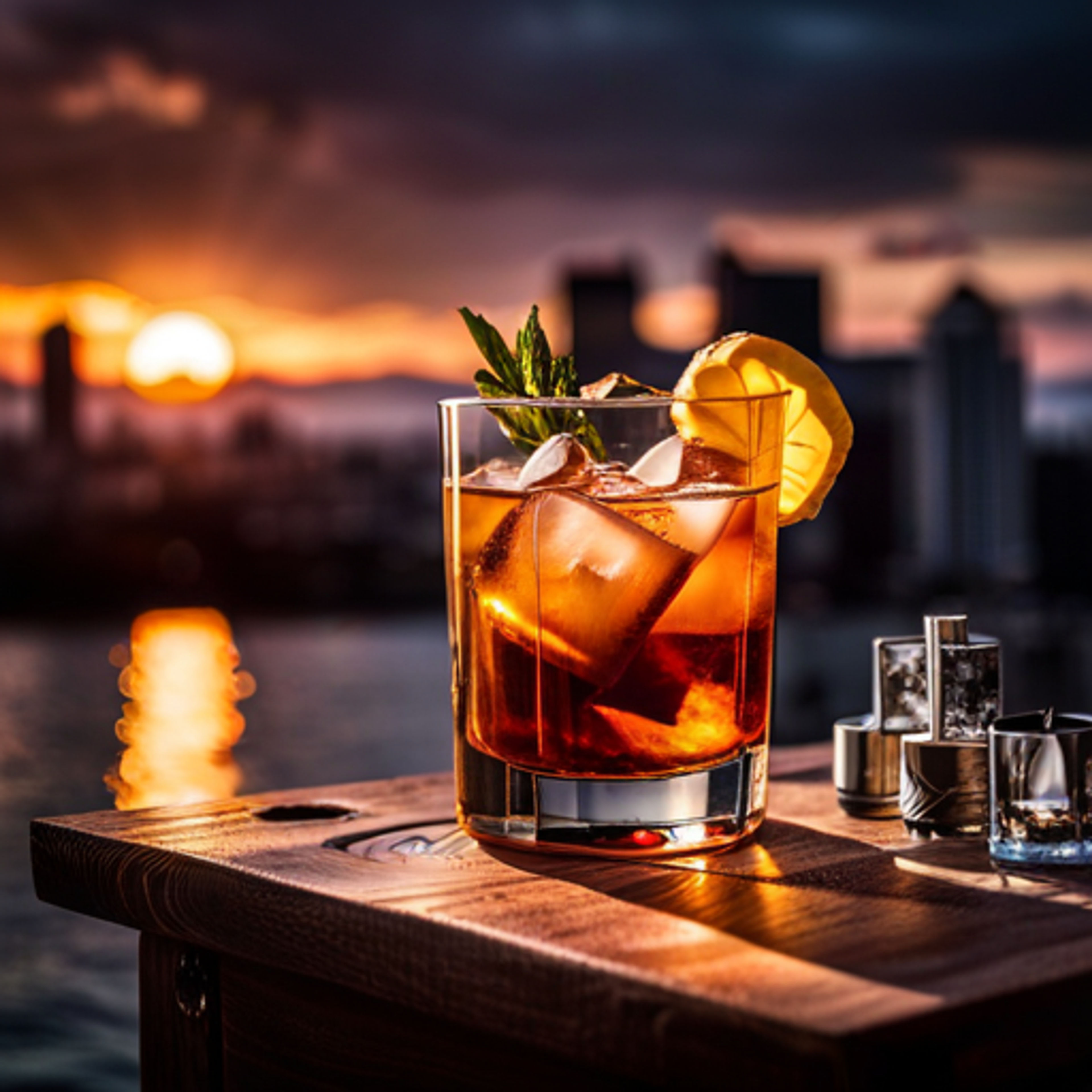 Golden Ember Old Fashioned, Smooth, vibrant cocktail with pineapple and ...