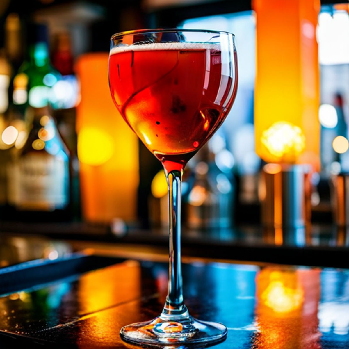 Golden Harvest, Smooth, golden-hued cocktail with rye whiskey and ...