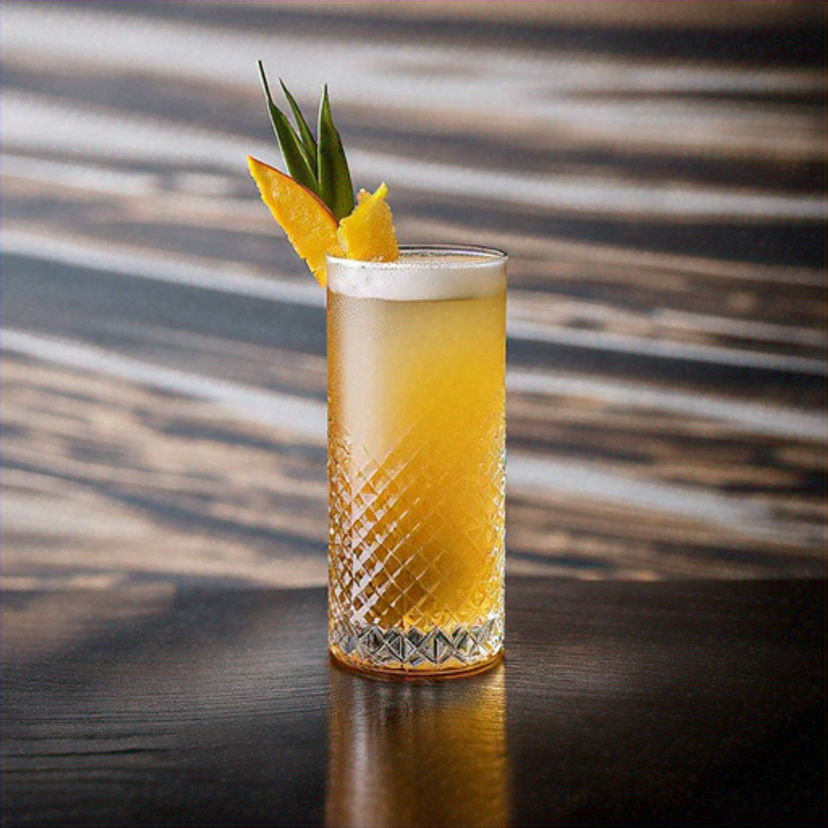 Golden Pear Fizz, Sparkling cocktail with Wild Turkey 101 Bourbon and ...