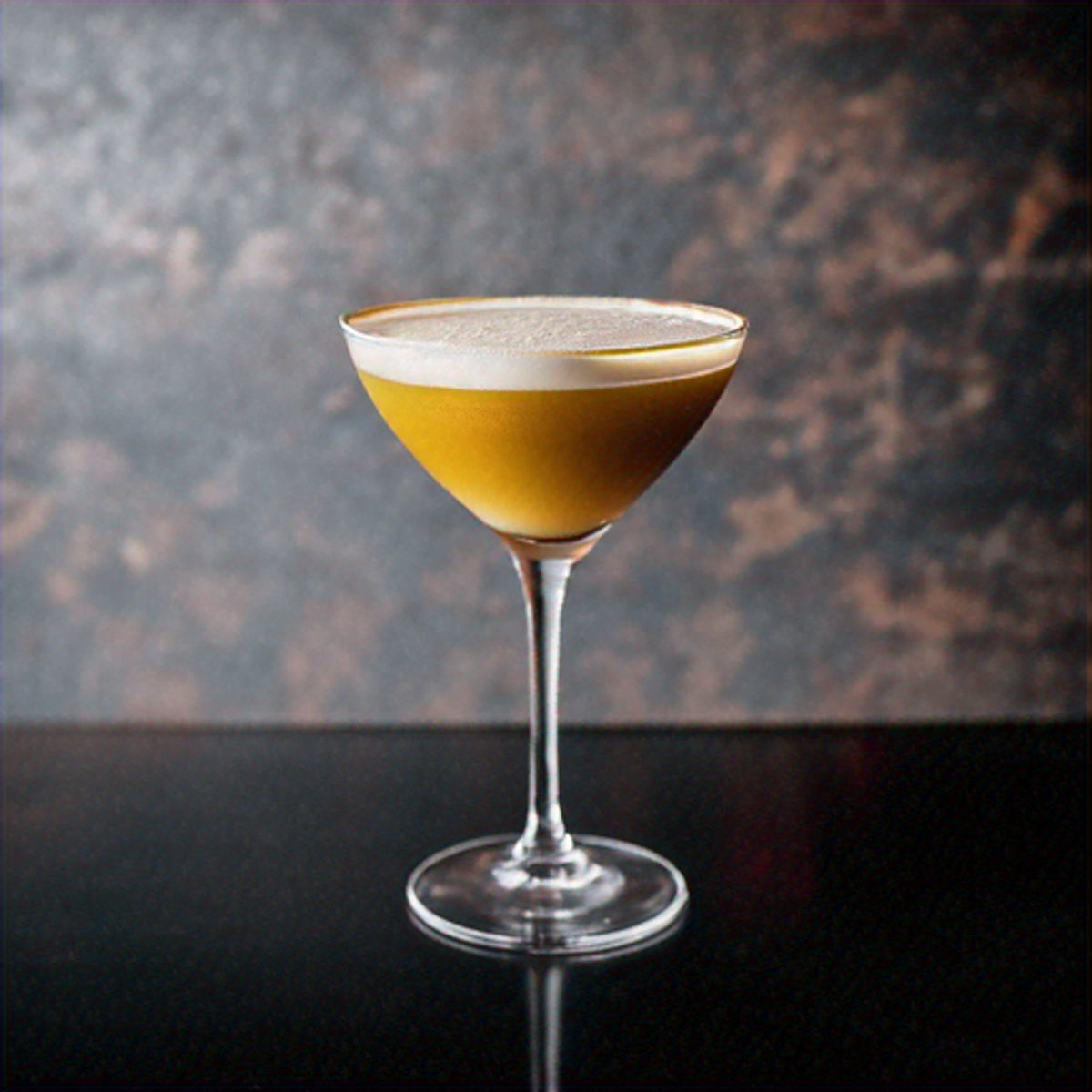 Golden Velvet Bliss, Decadent cocktail with cream, butter, and bourbon