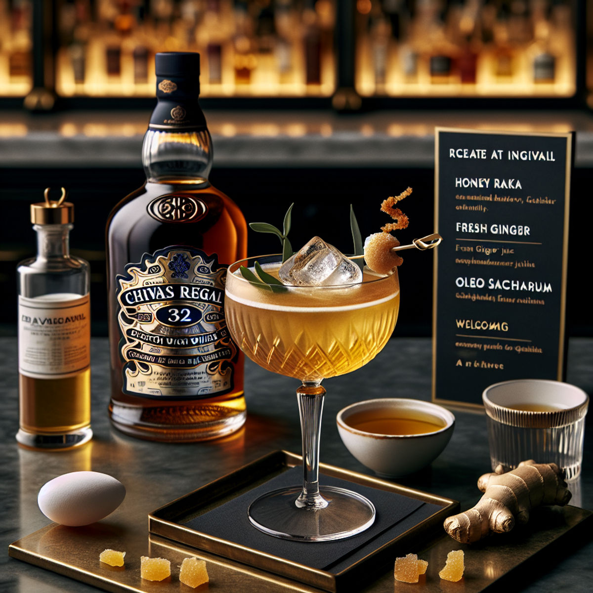 Highland Bee's Whisper, Sophisticated cocktail with Scotch, honey rakia ...