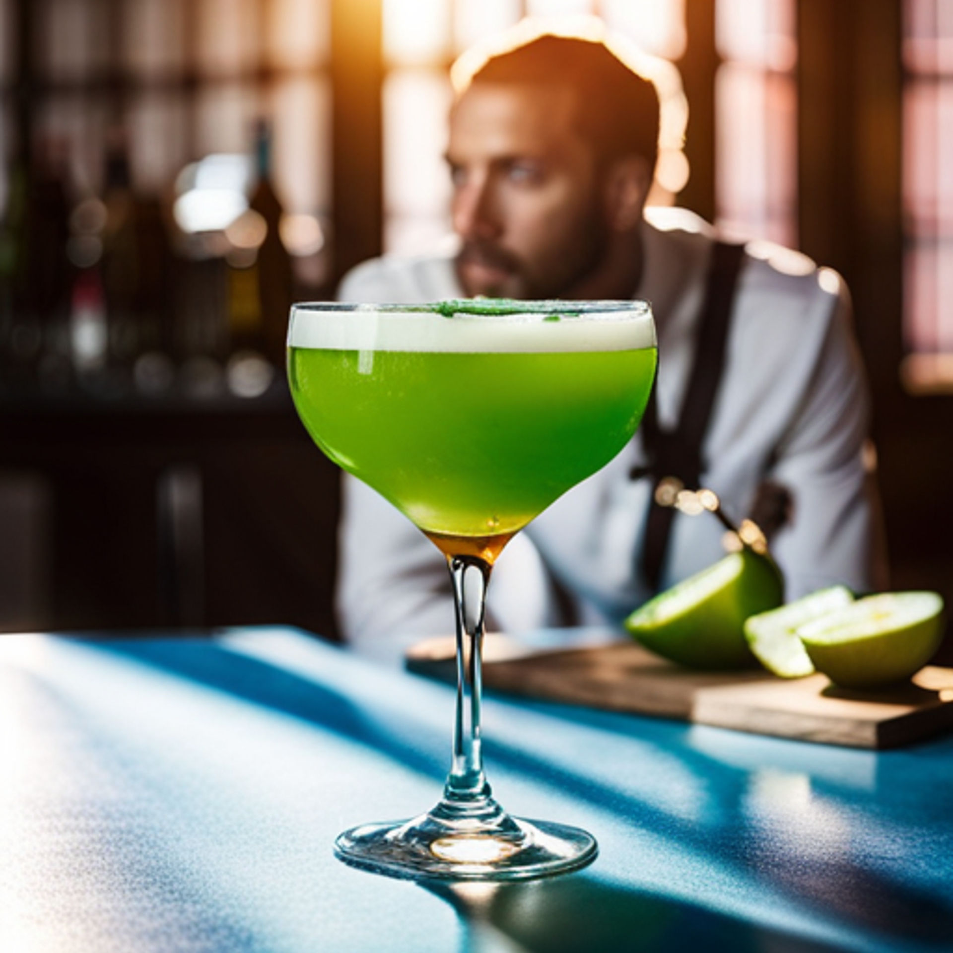 Honeydew Haven, Refreshing honeydew melon cocktail with vodka and lime