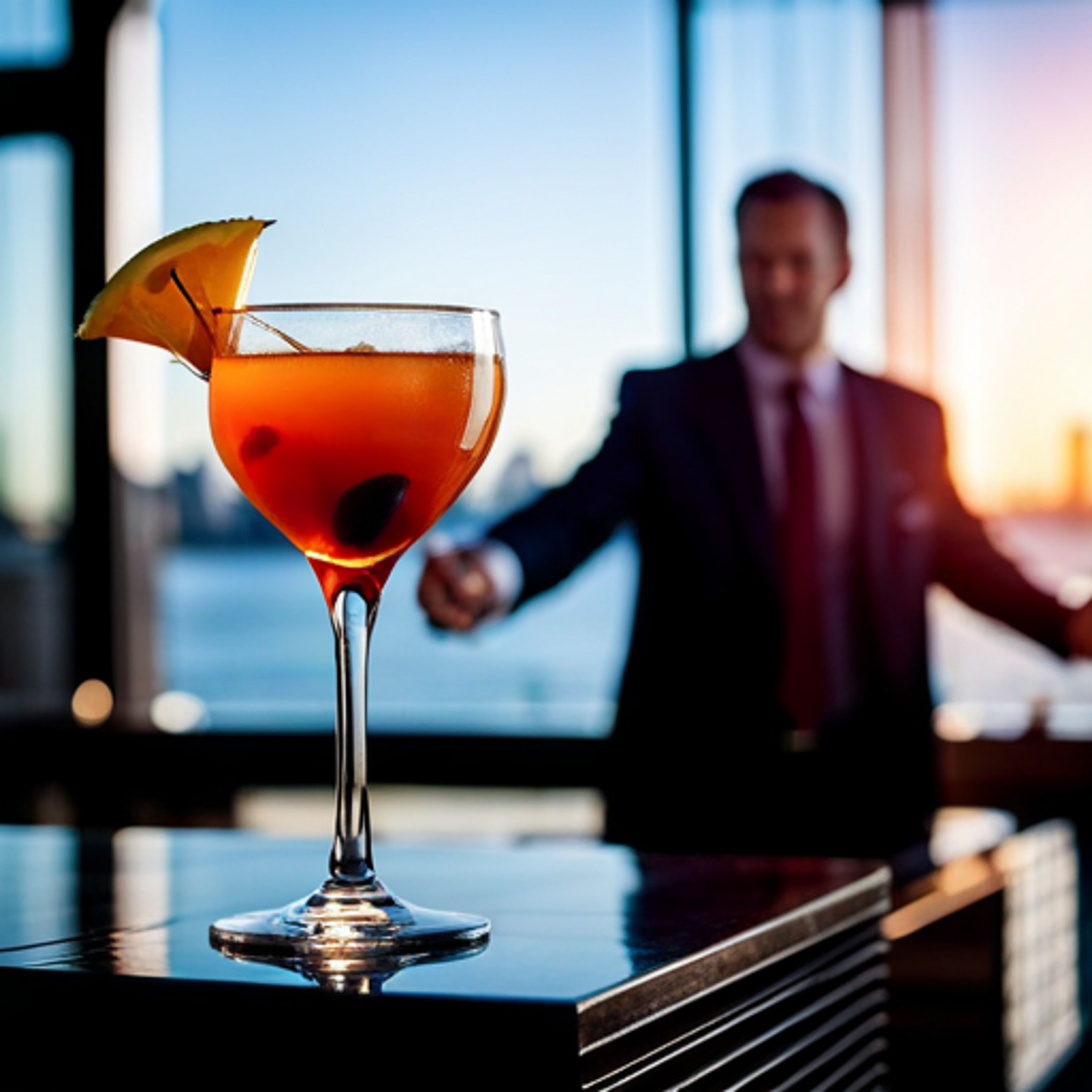 Kingston Sunrise, Sophisticated breakfast cocktail with Jamaican rum ...