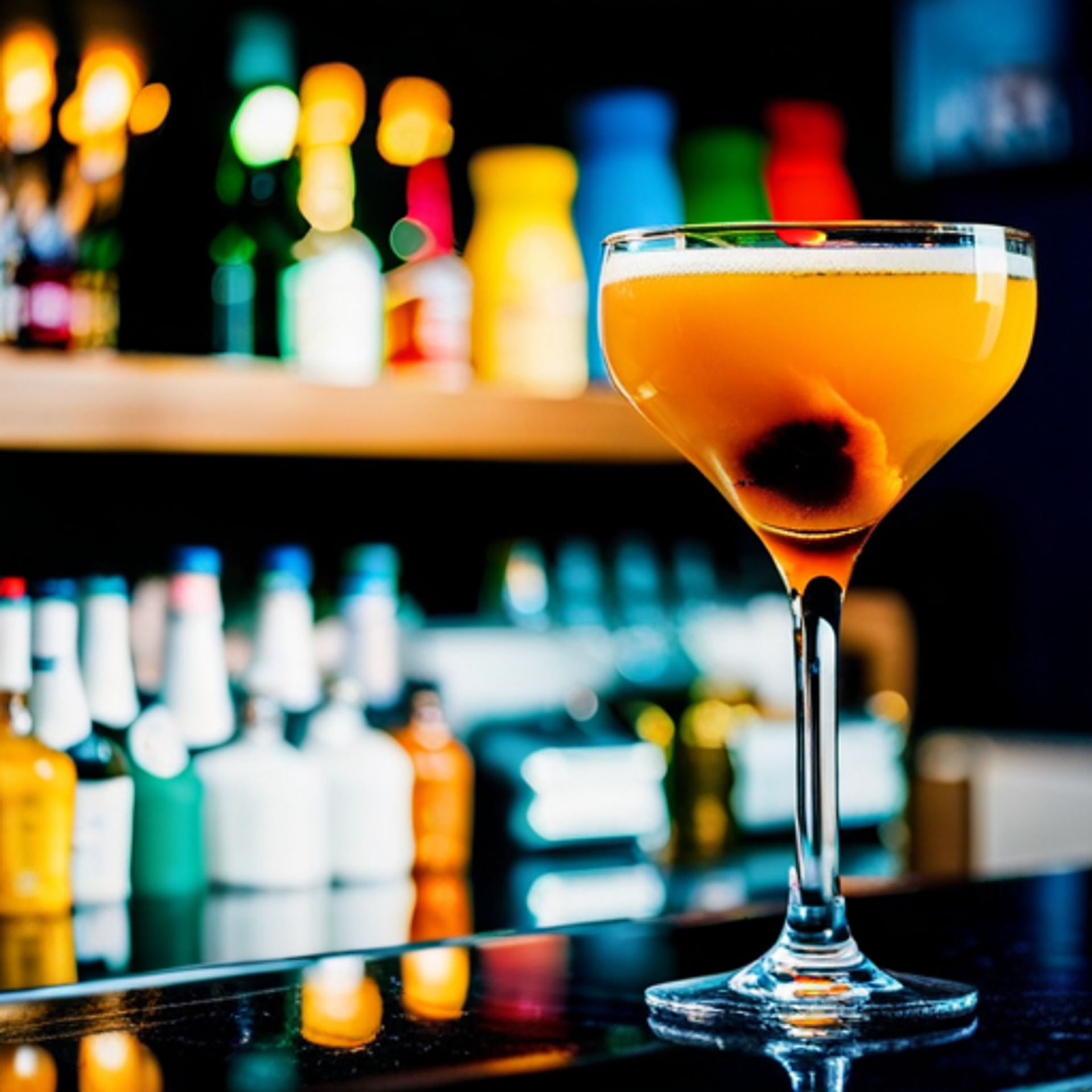 Lazy Sunday Serenity, Creamy tropical gin cocktail for a lazy Sunday