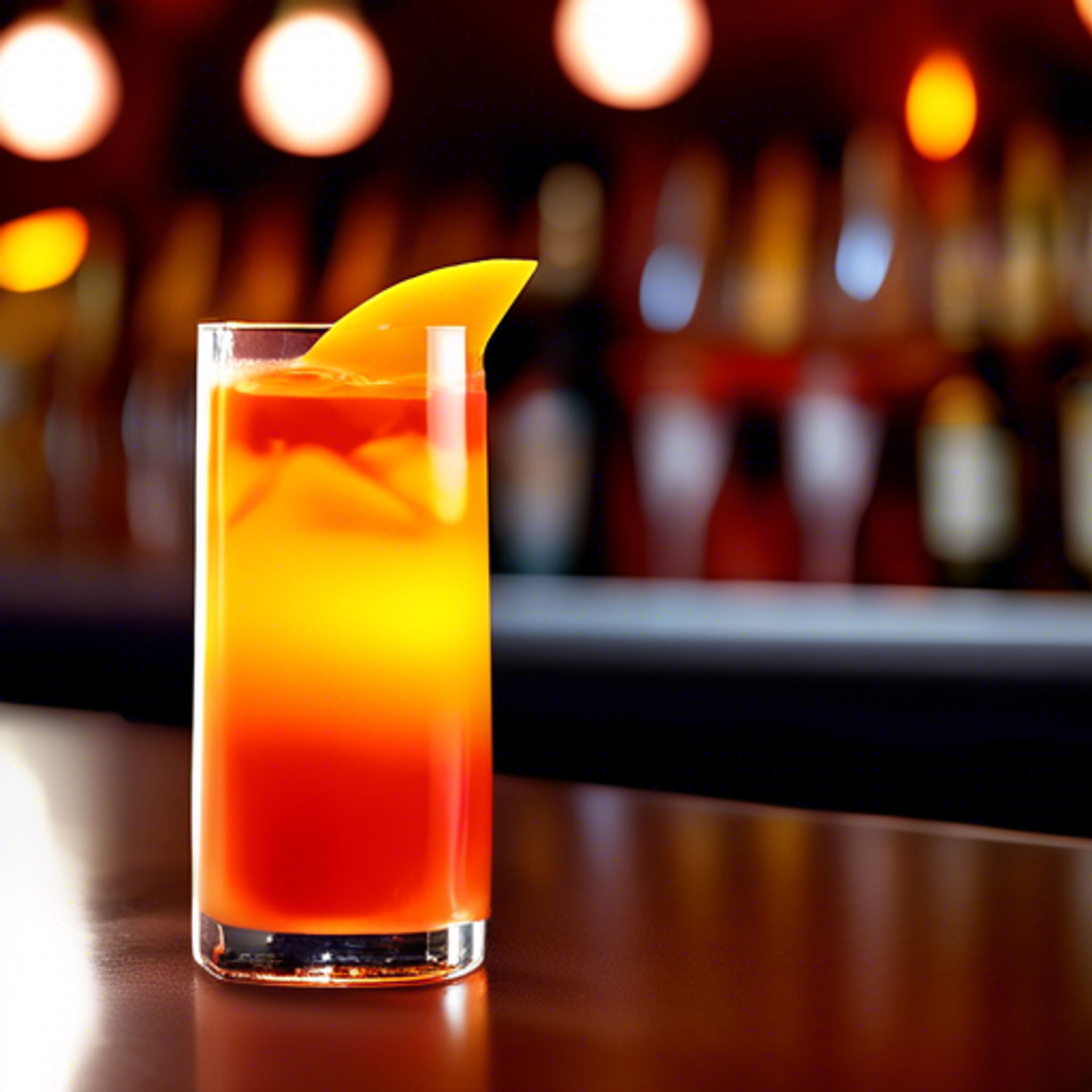 Mango Sunrise Spritz, Vibrant tropical cocktail with tequila, Sunny D ...