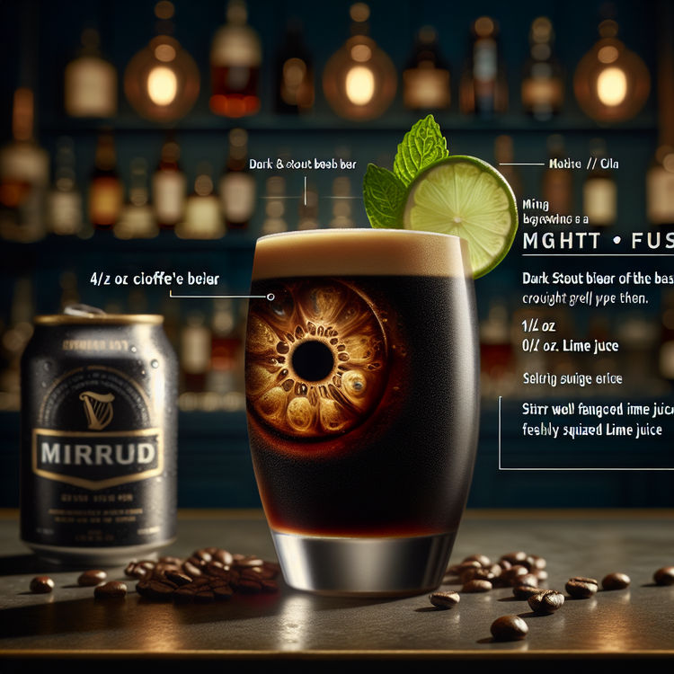 Midnight Brew Fusion, Rich stout beer meets refreshing cola with citrus ...