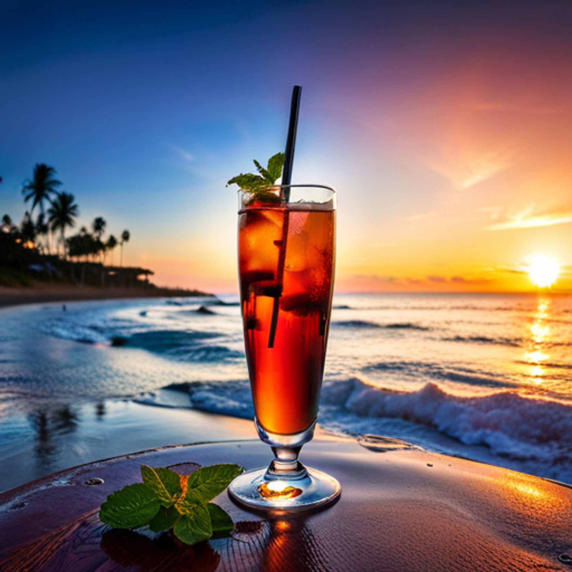 Midnight Forest, Refreshing bourbon cocktail with Branca Menta and ...