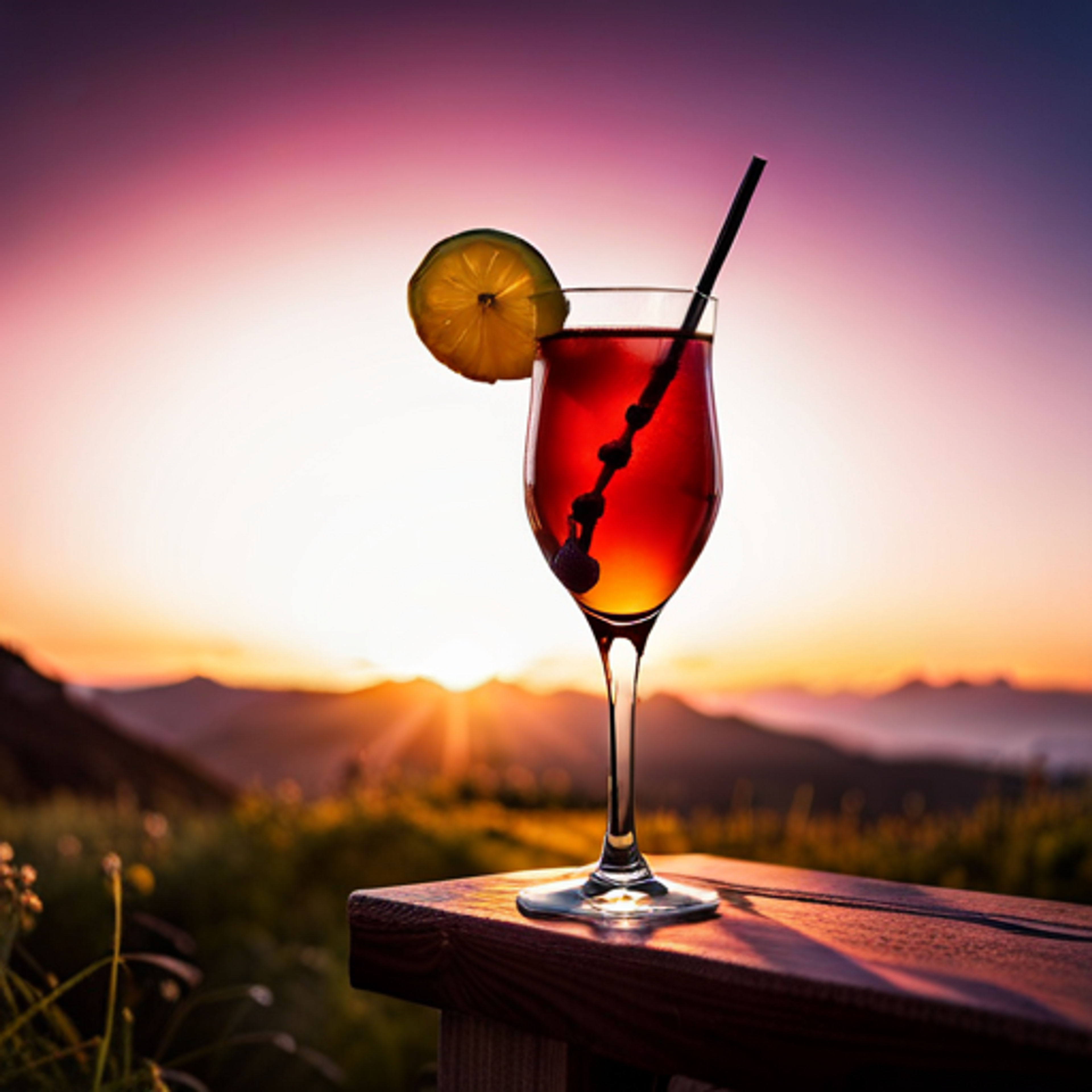 Midnight Orchard Elixir, Sophisticated and refreshing cocktail with gin ...