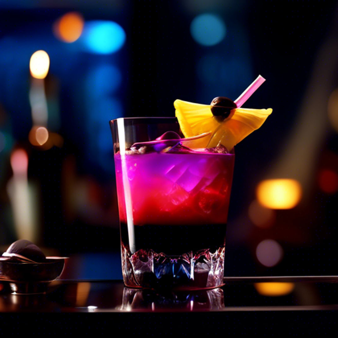 Midnight Romance, Seductive cocktail with dark chocolate and cherry flavors