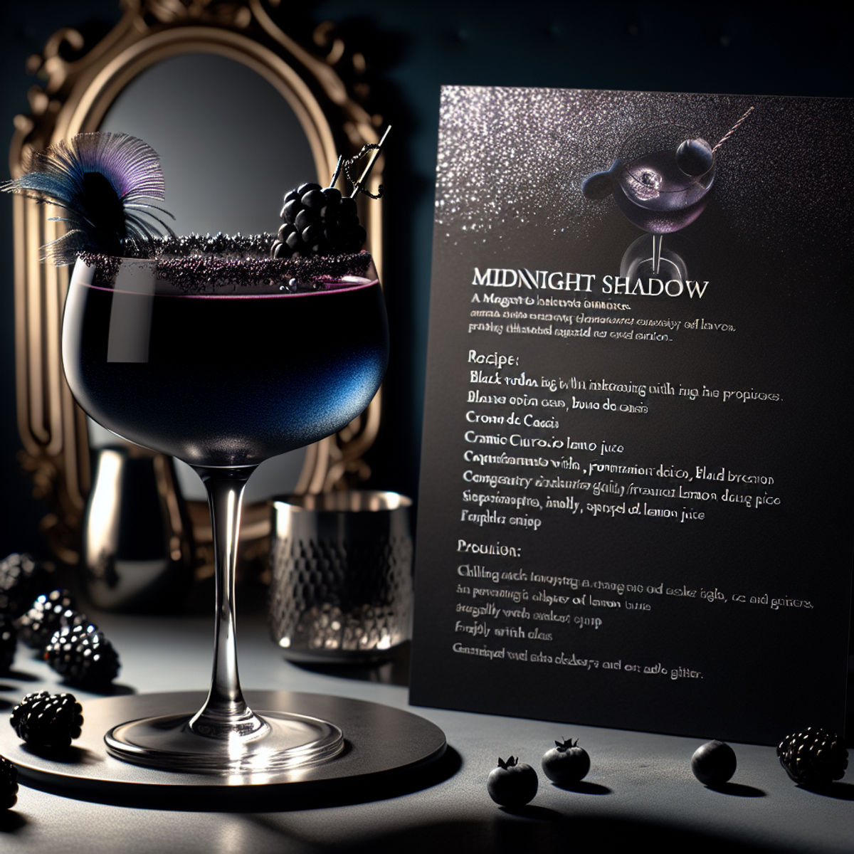 Midnight Shadow, Enigmatic cocktail for brooding souls