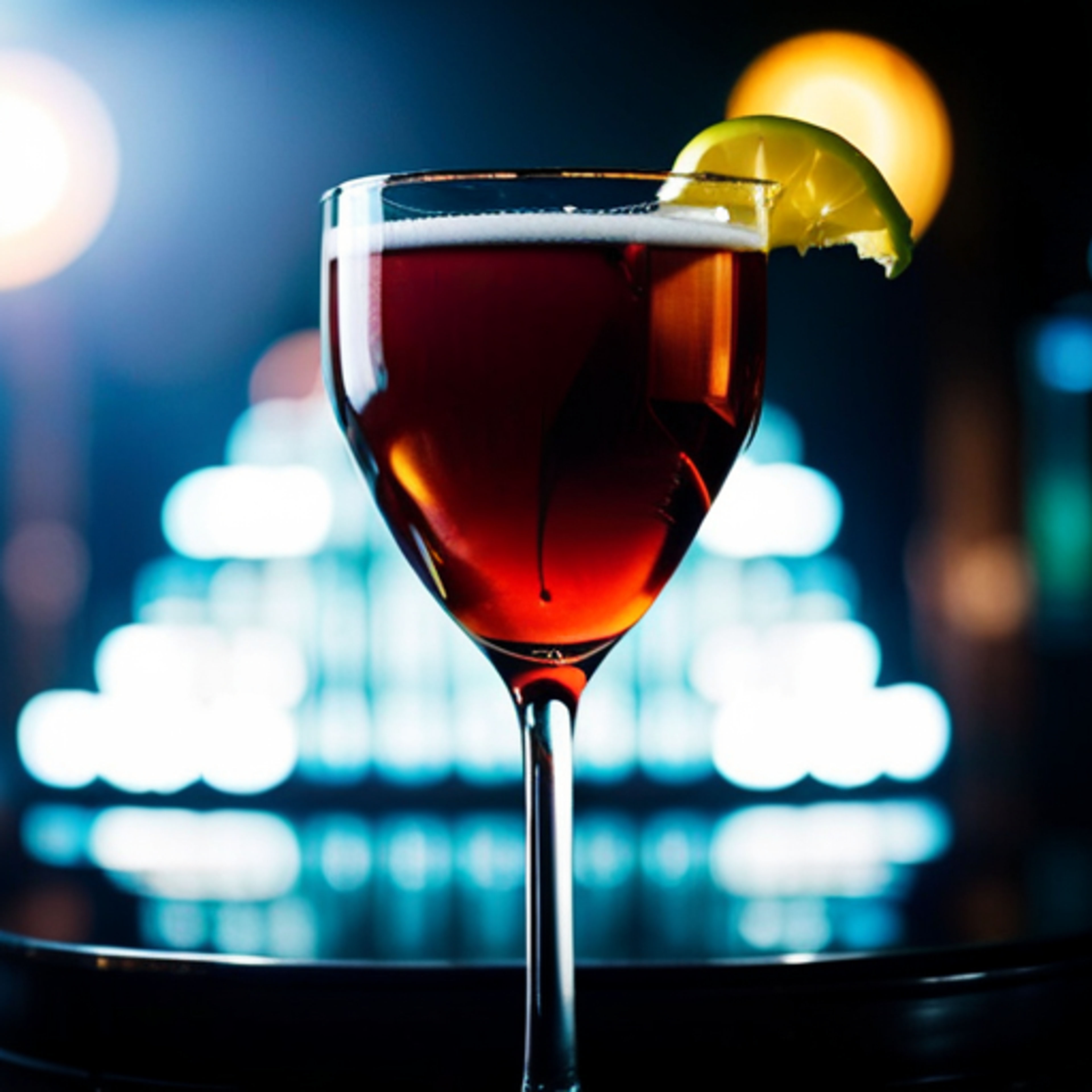 Midnight Whisper, Enigmatic cocktail with coffee, coconut water, sesame ...