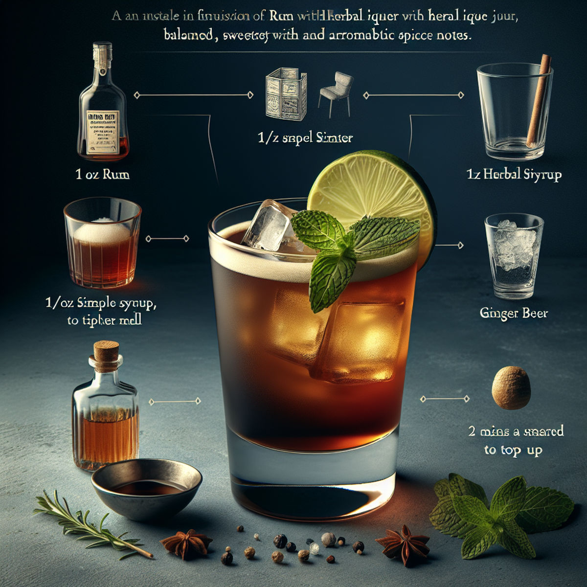 Monk's Dark Whisper, Rich, smooth fusion of Old Monk Rum and Jägermeister