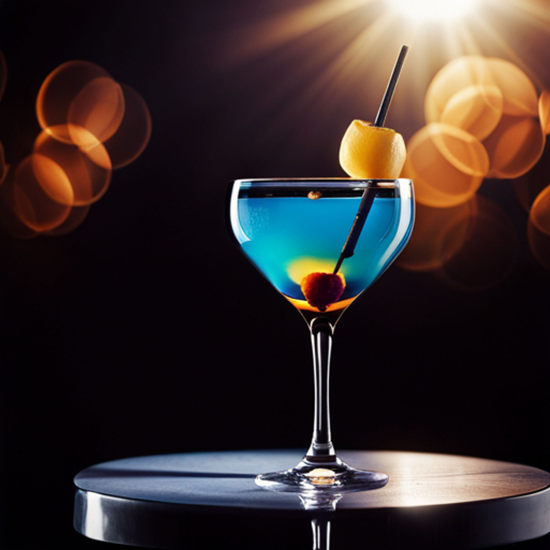 Mystic Moonlight Elixir, Enchanting, iridescent cocktail with tropical ...