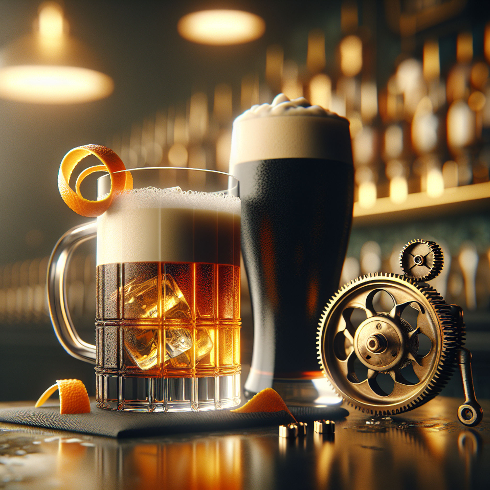 Ned Ludd's Last Shot, Whiskey and craft beer cocktail with a nod to ...