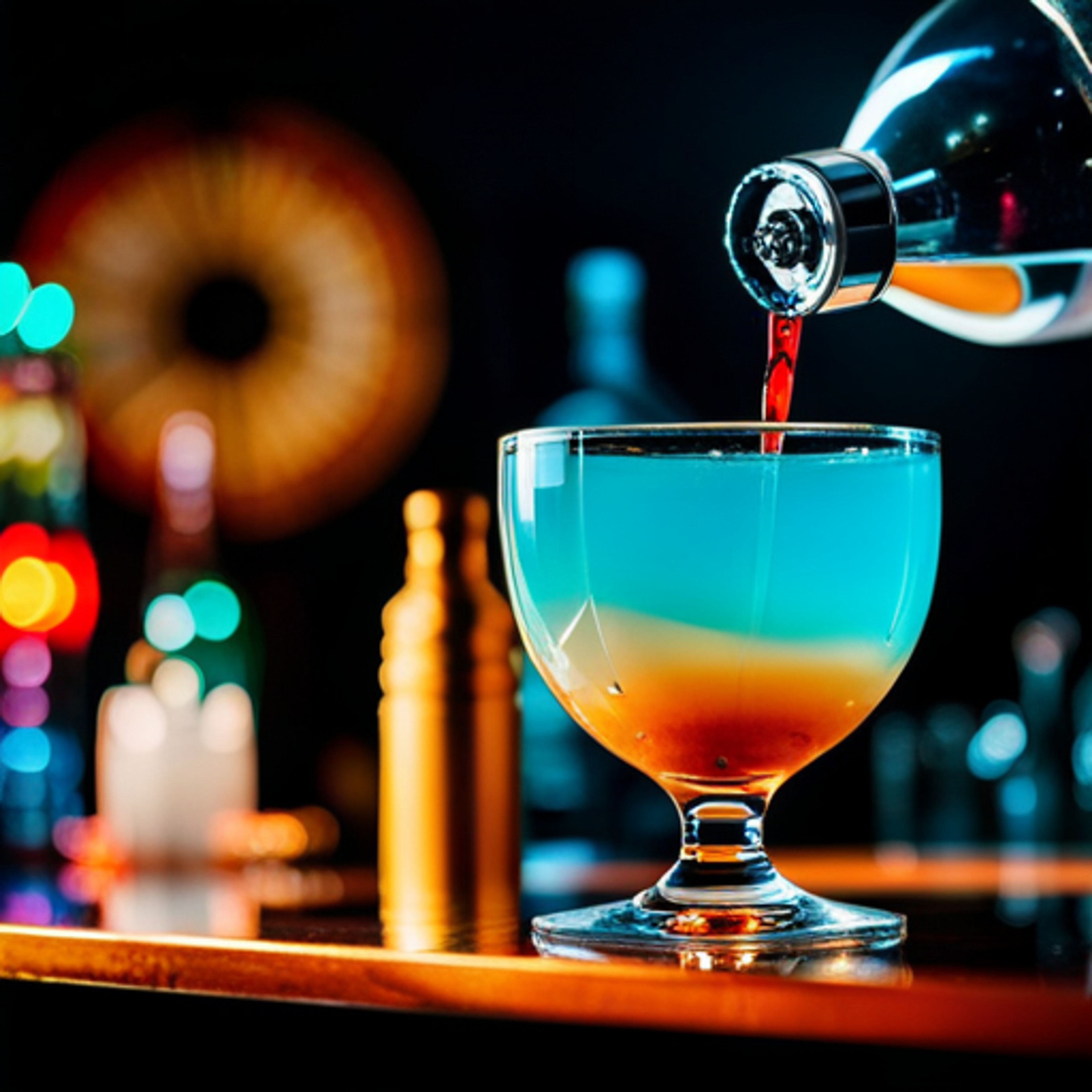 Neon Groove, Vibrant, refreshing cocktail for lively nights