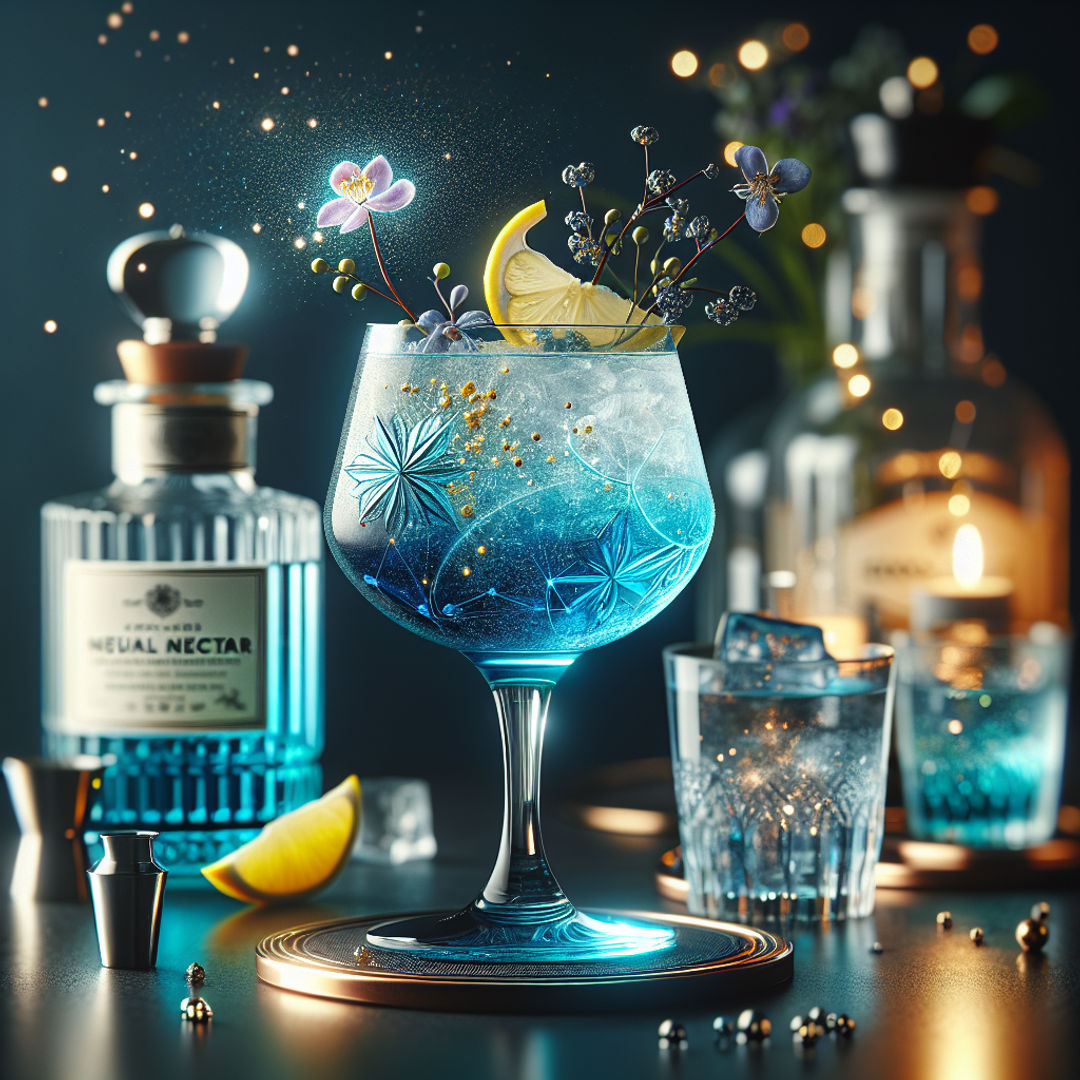 Neural Nectar, Futuristic gin cocktail with classic botanicals and ...