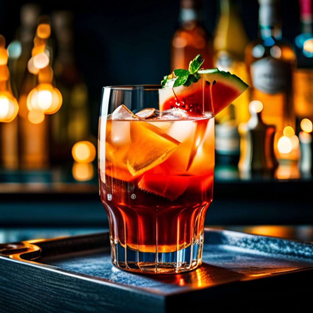 Northern Harvest Melody, Complex cocktail with Canadian Club whisky and ...