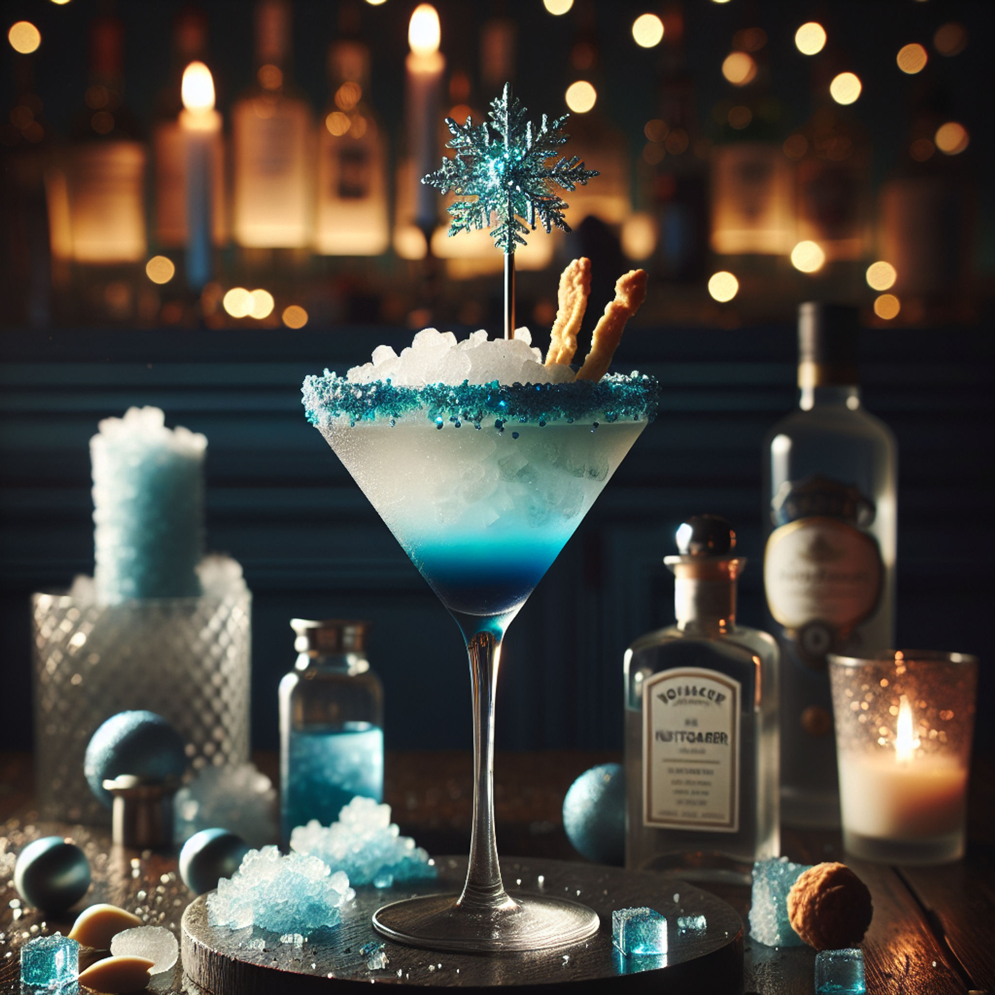 Nutcracker Enchantment, Wintery blue cocktail inspired by the ...