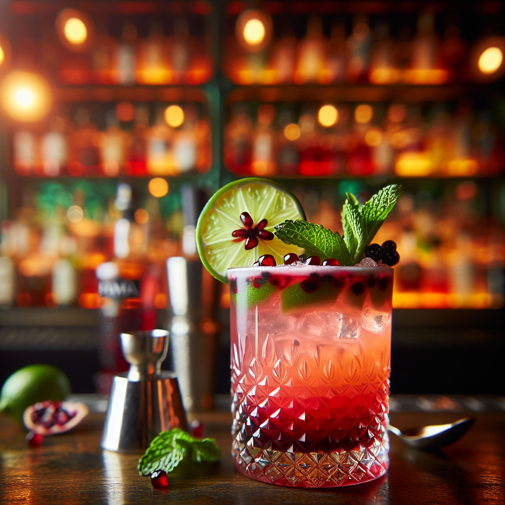 PAMA Hibiscus Sunrise, Refreshing, visually stunning cocktail with PAMA ...