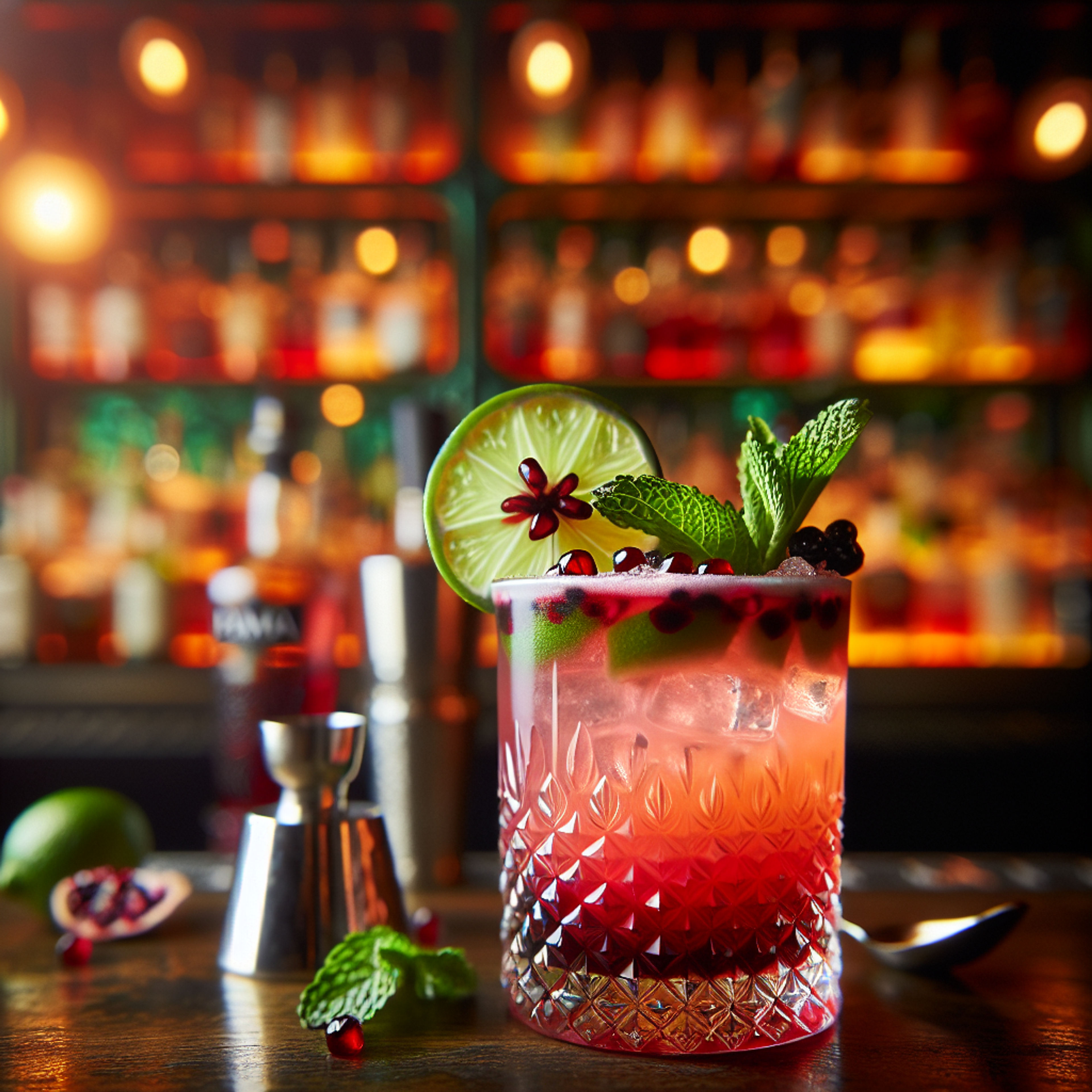 PAMA Hibiscus Sunrise, Refreshing, visually stunning cocktail with PAMA ...