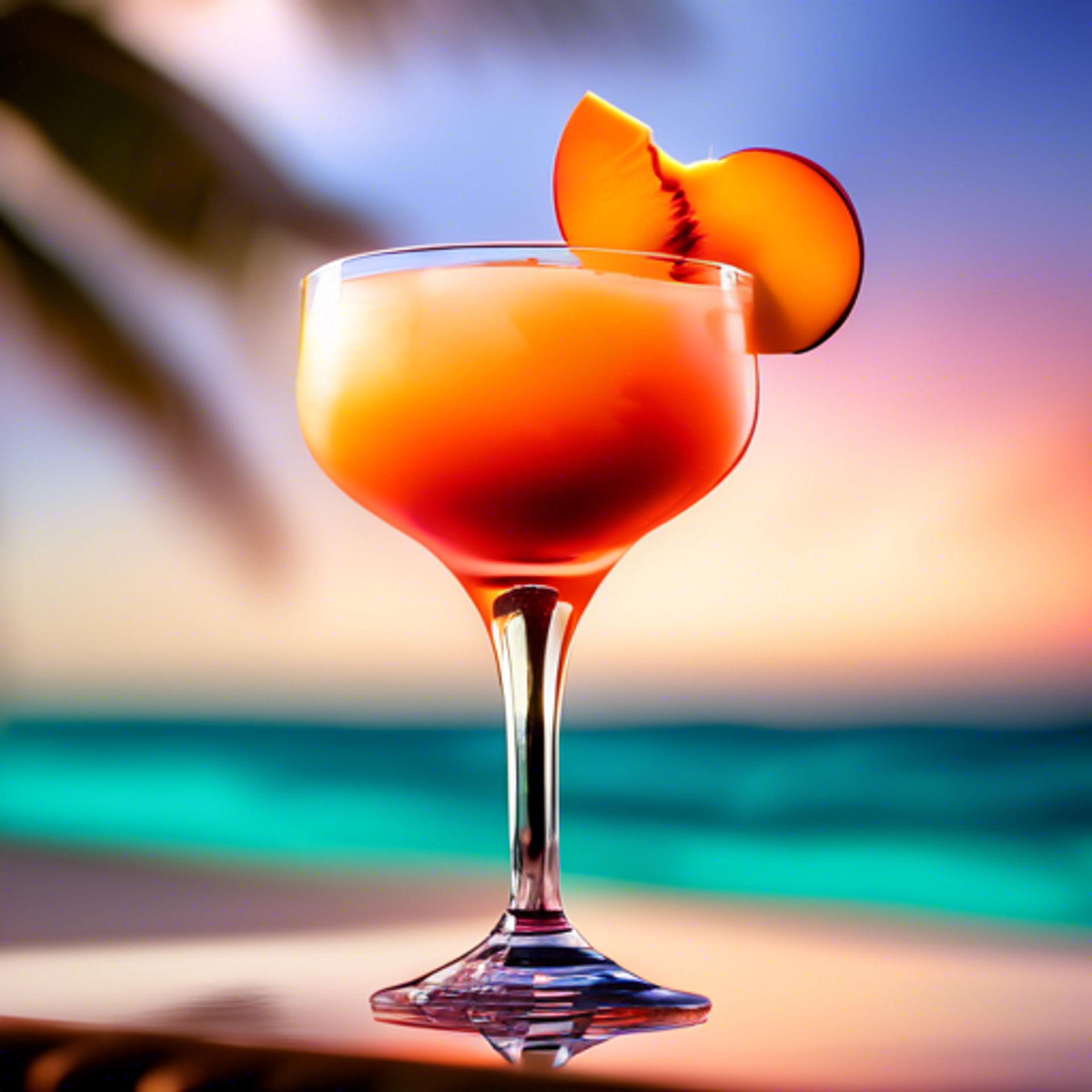 Peach Velvet Elixir, Luxurious Peach Velvet Elixir cocktail