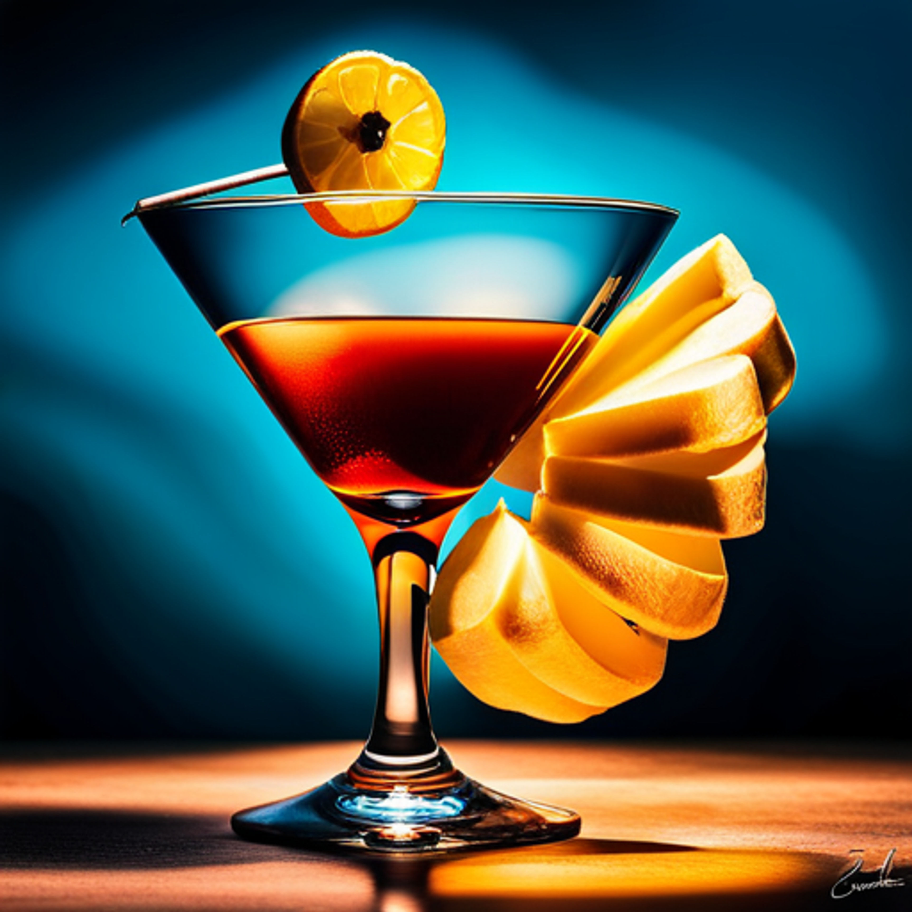 Pearl of the Orchard, Fruity, elegant cocktail with gin, prosecco, and ...