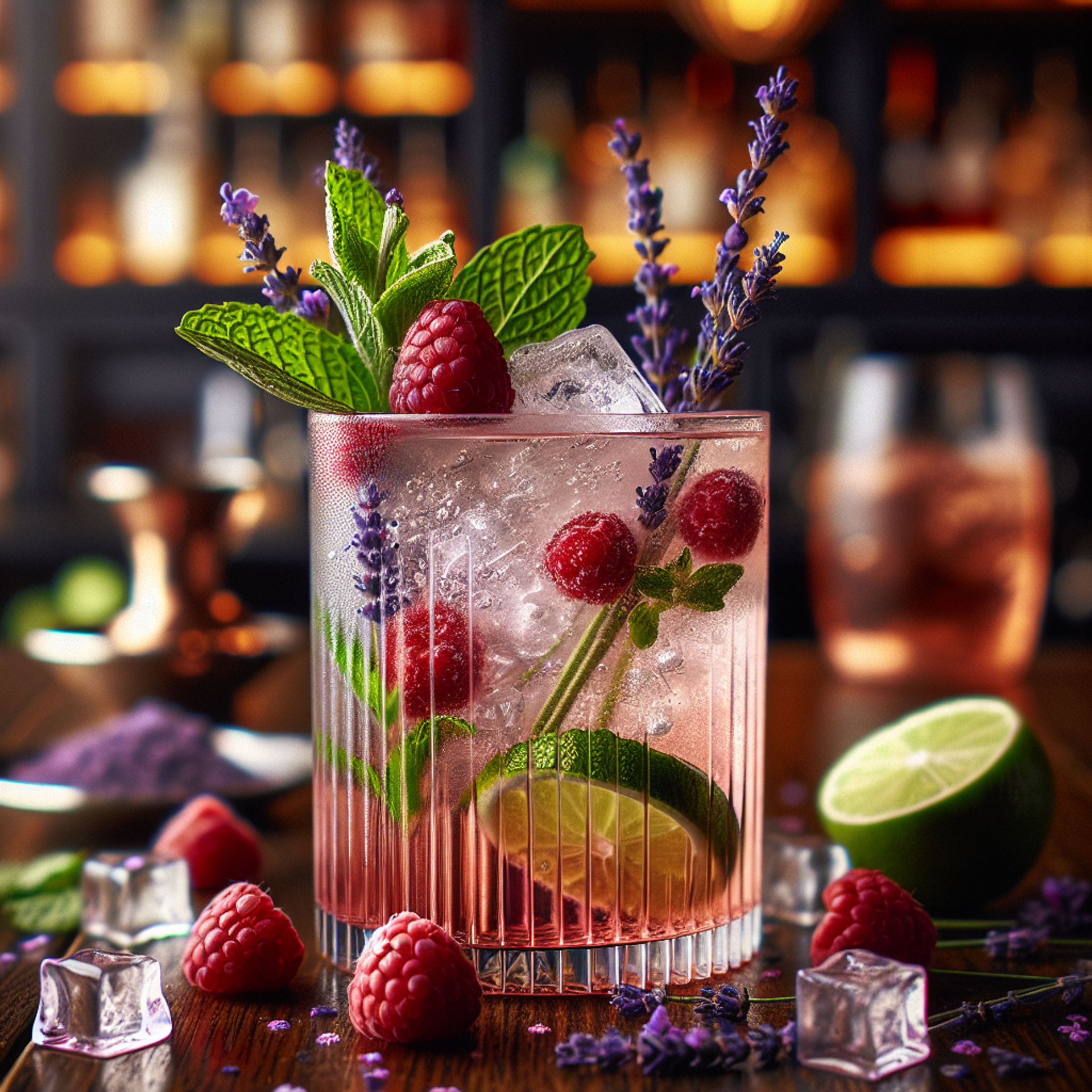 Raspberry Lavender Joy, Sweet, refreshing cocktail with raspberries ...