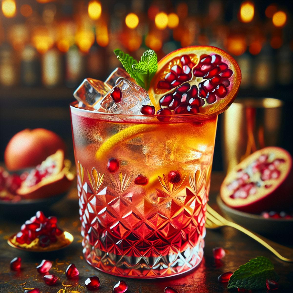 Saffron Sababa, Indian-Israeli fusion drink with saffron, pomegranate ...
