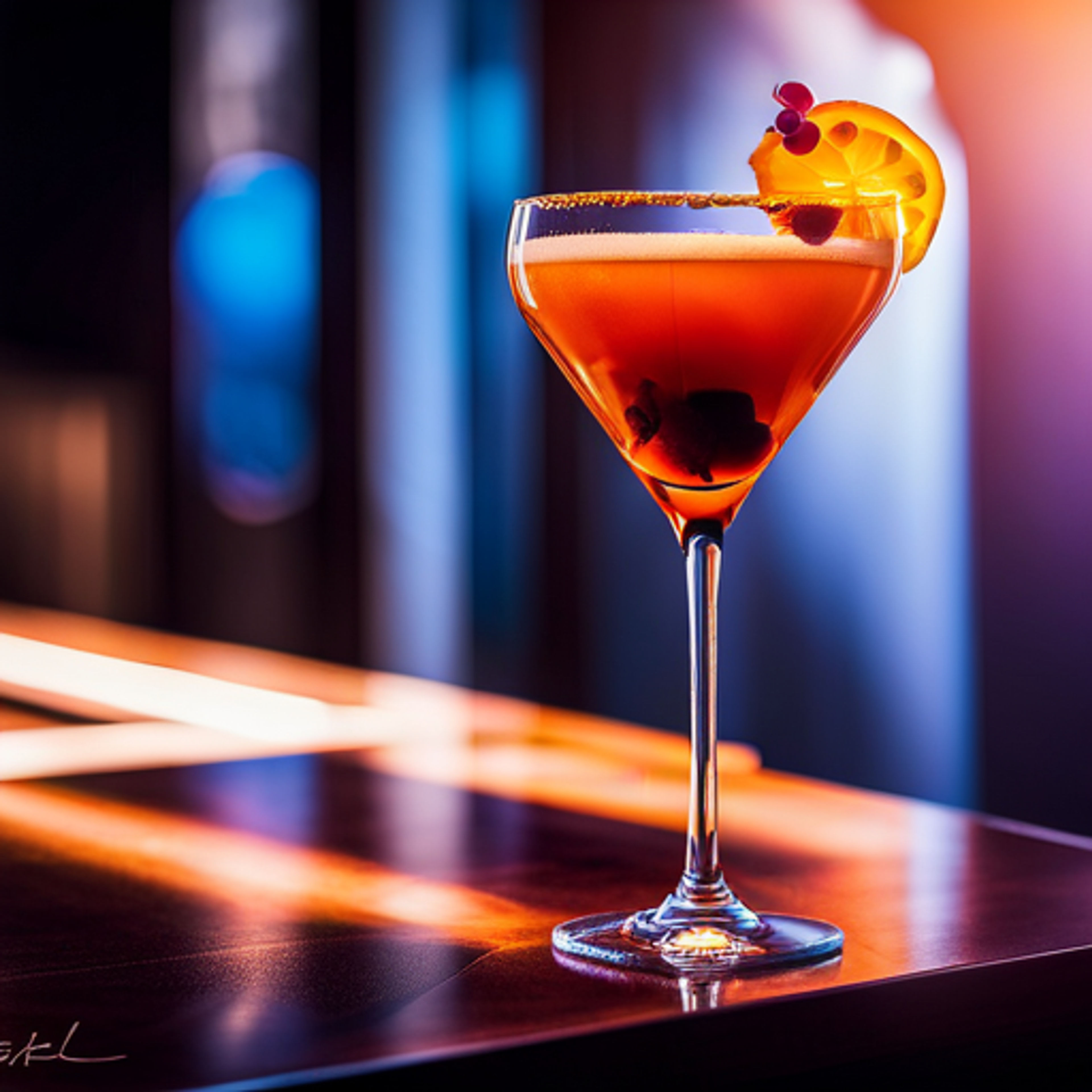 Saffron Sunset Bliss, Exotic saffron cocktail with bold flavors and ...
