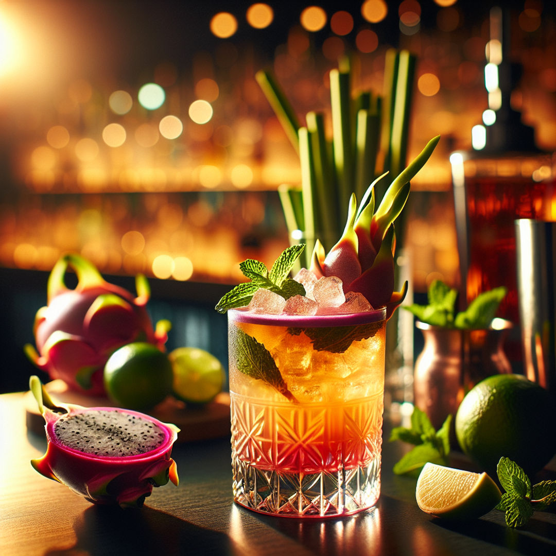 Saigon Sunset, Vietnamese-inspired gin cocktail with sweet, sour, and ...