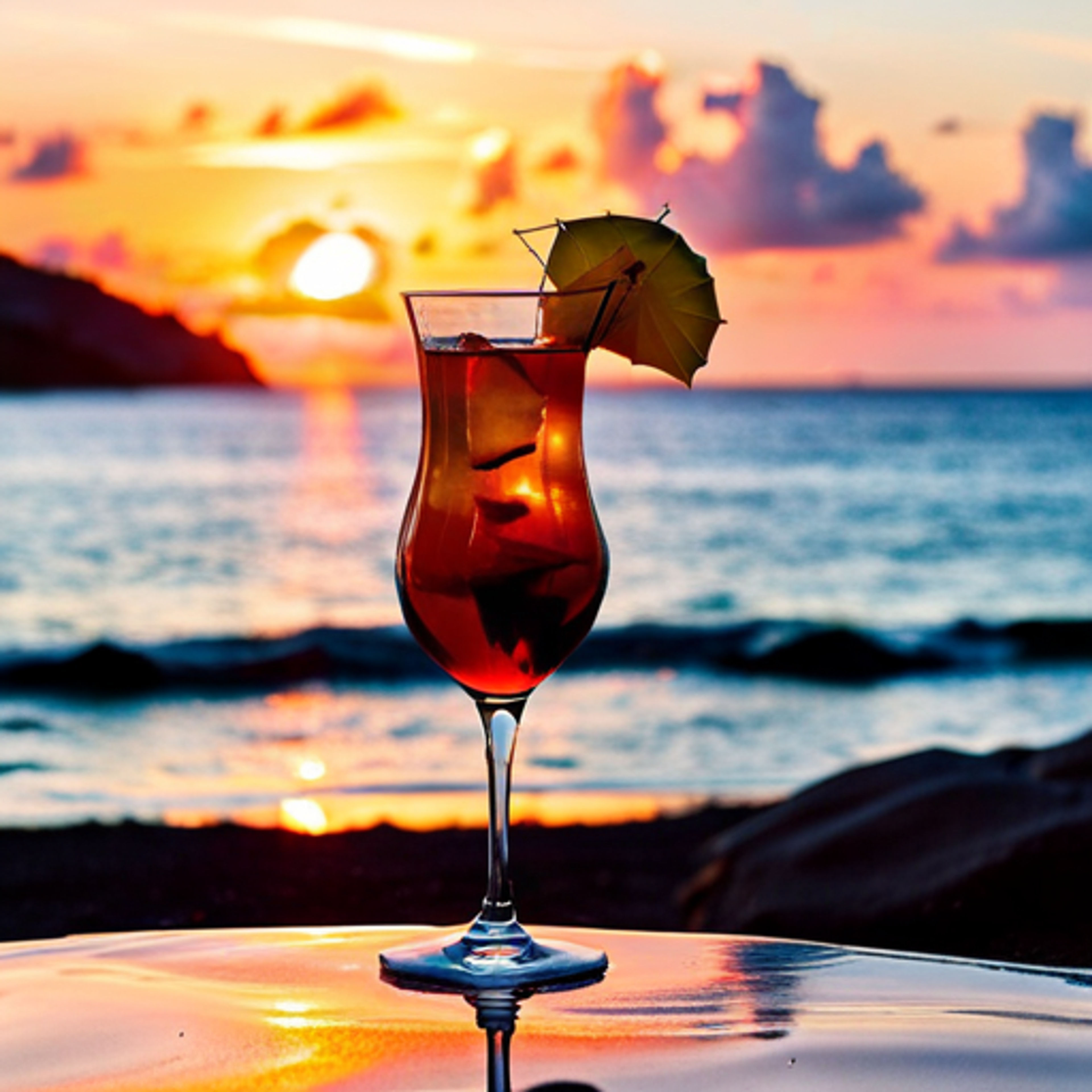 Saigon Sunset, Vietnamese whiskey cocktail with tropical and aromatic notes