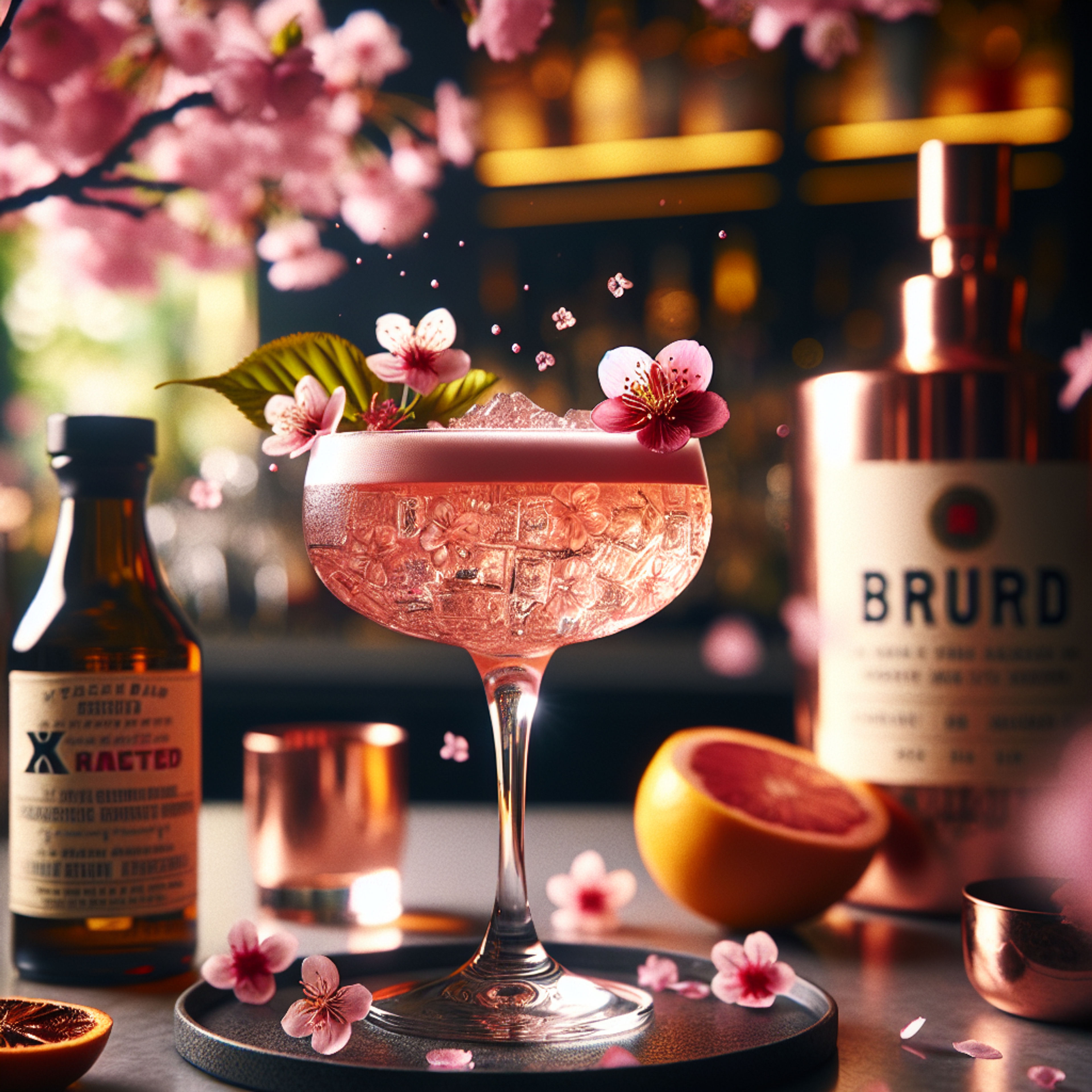 Sakura Bliss, Delightful cocktail inspired by cherry blossoms of spring