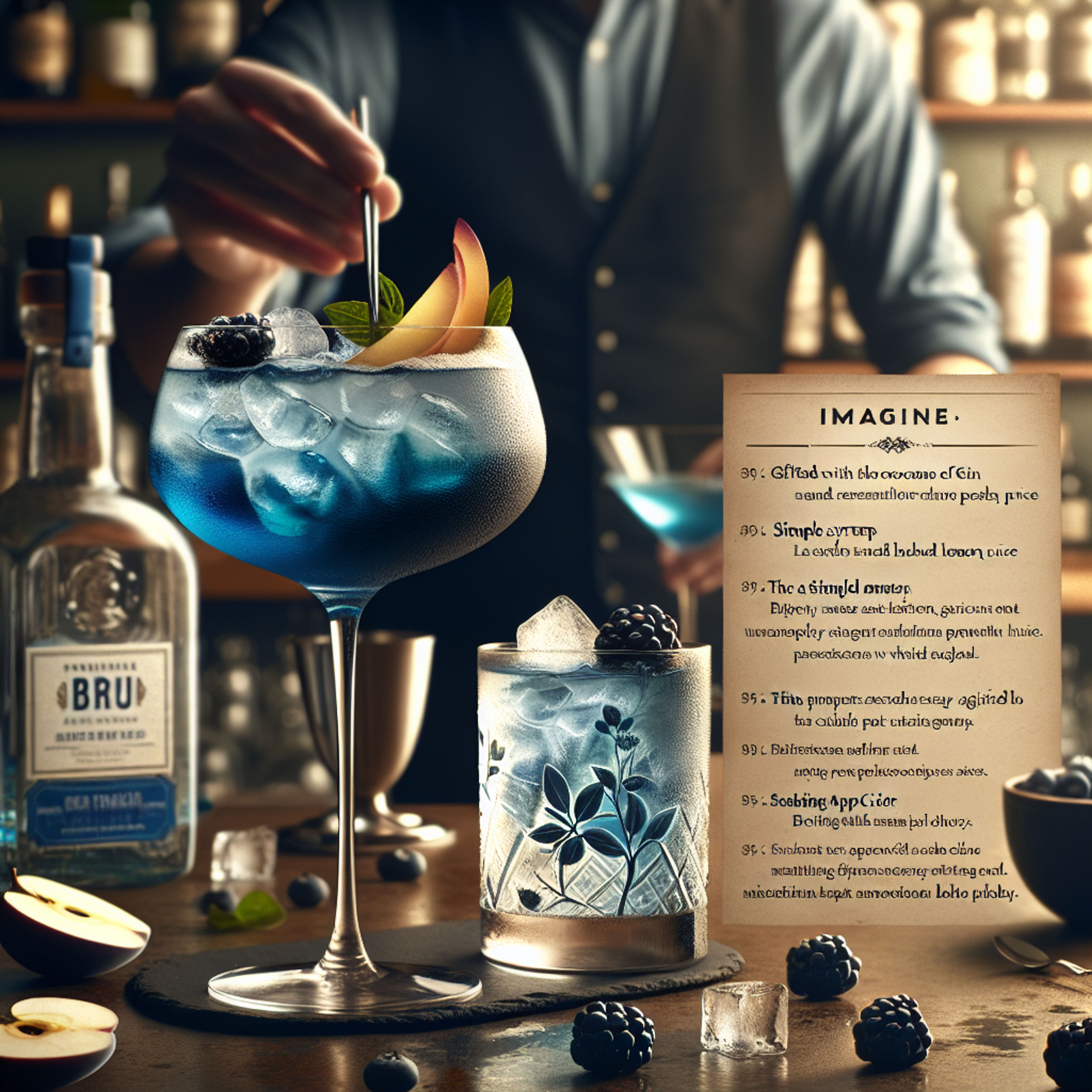 Sapphire Orchard Breeze, Refreshing, fruit-forward cocktail with gin ...