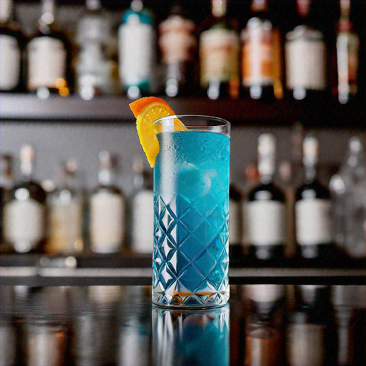 Sapphire Sunset Bliss, Whimsical gin fusion with sweet sunset hues and ...