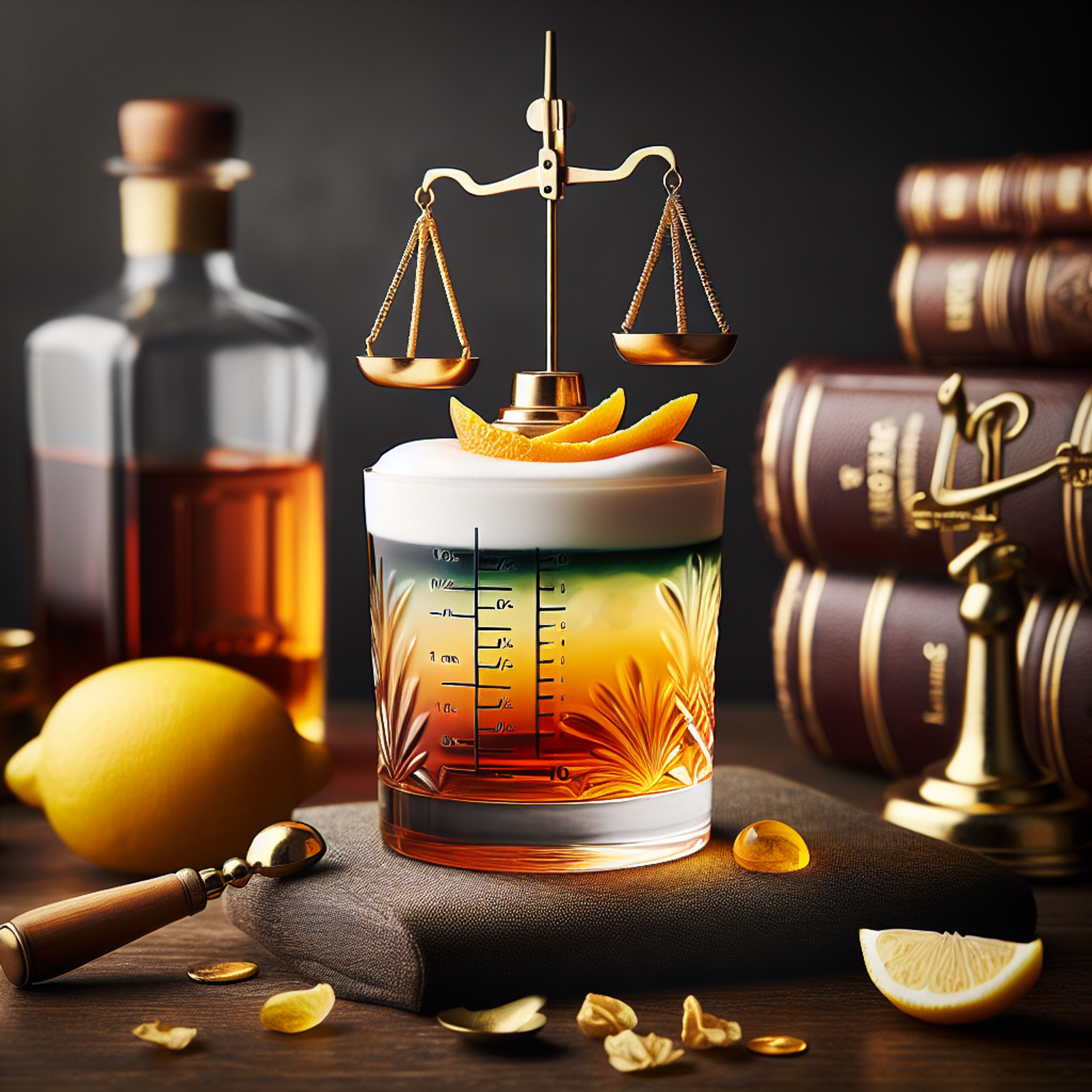 Scales of Justice, Balanced cocktail embodying fairness and equilibrium