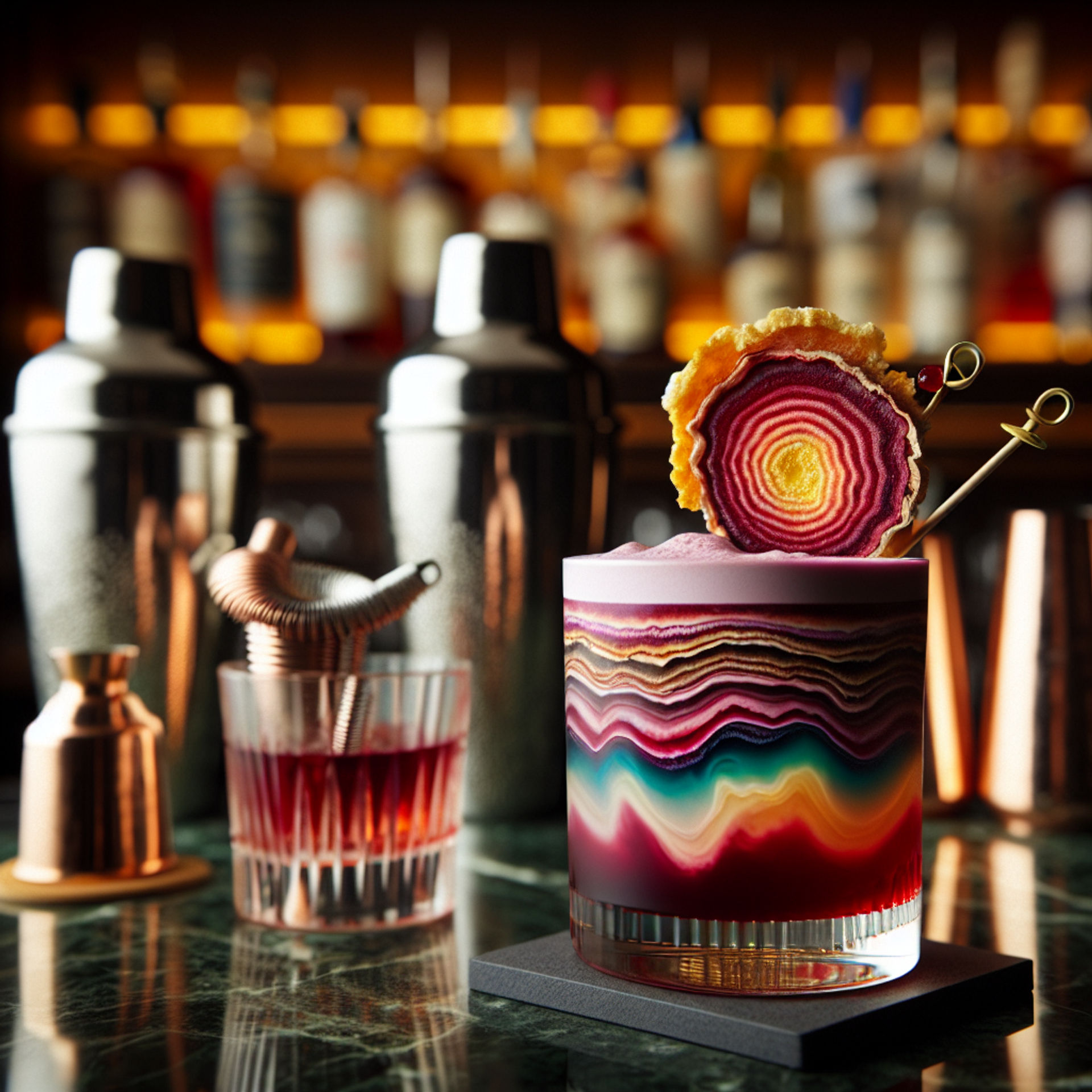 Seismic Sipper, Flavorful cocktail inspired by earthquakes