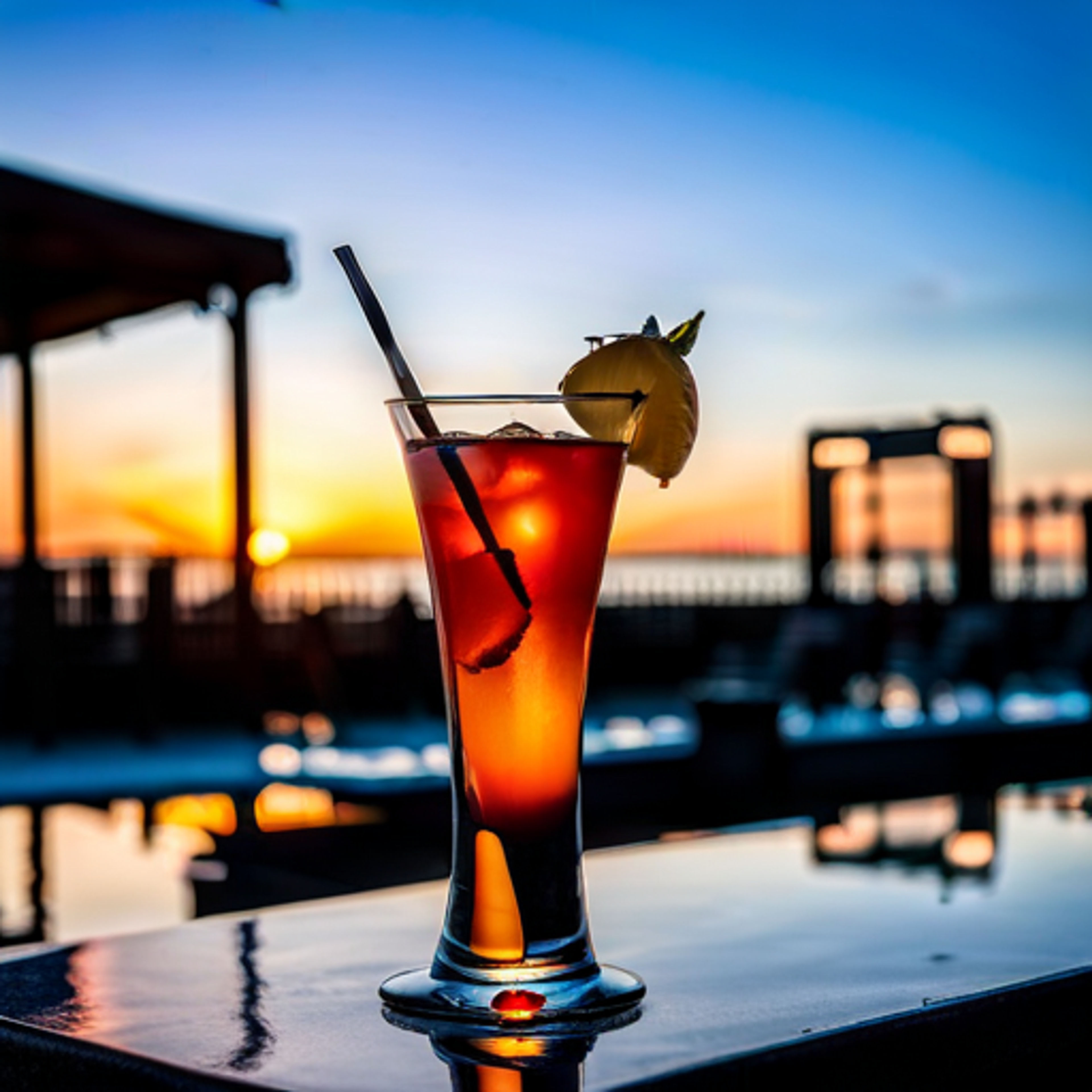 Sicilian Sunset Serenade, Refreshing and innovative cocktail with ...