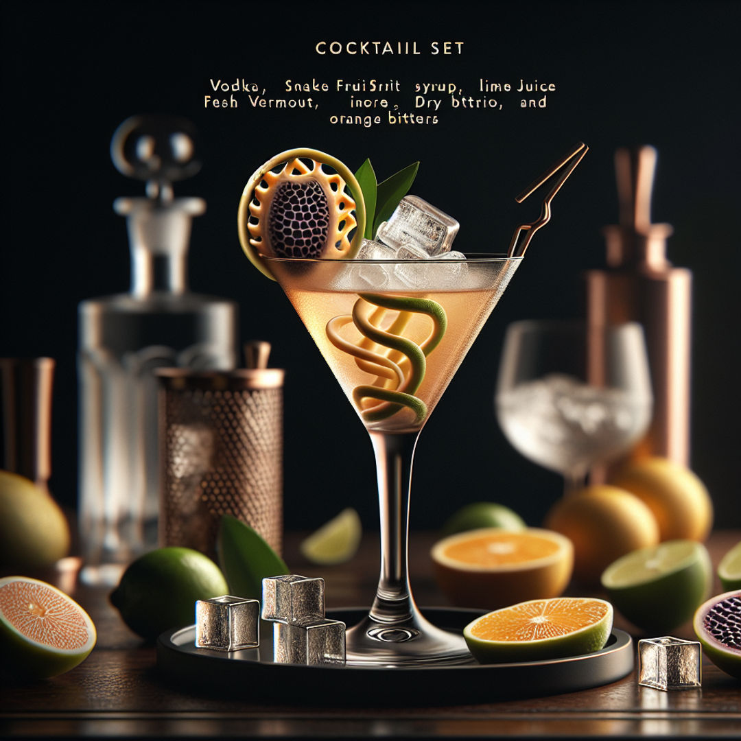 Snake Fruit Martini, Exotic Snake Fruit Martini with citrus and ...