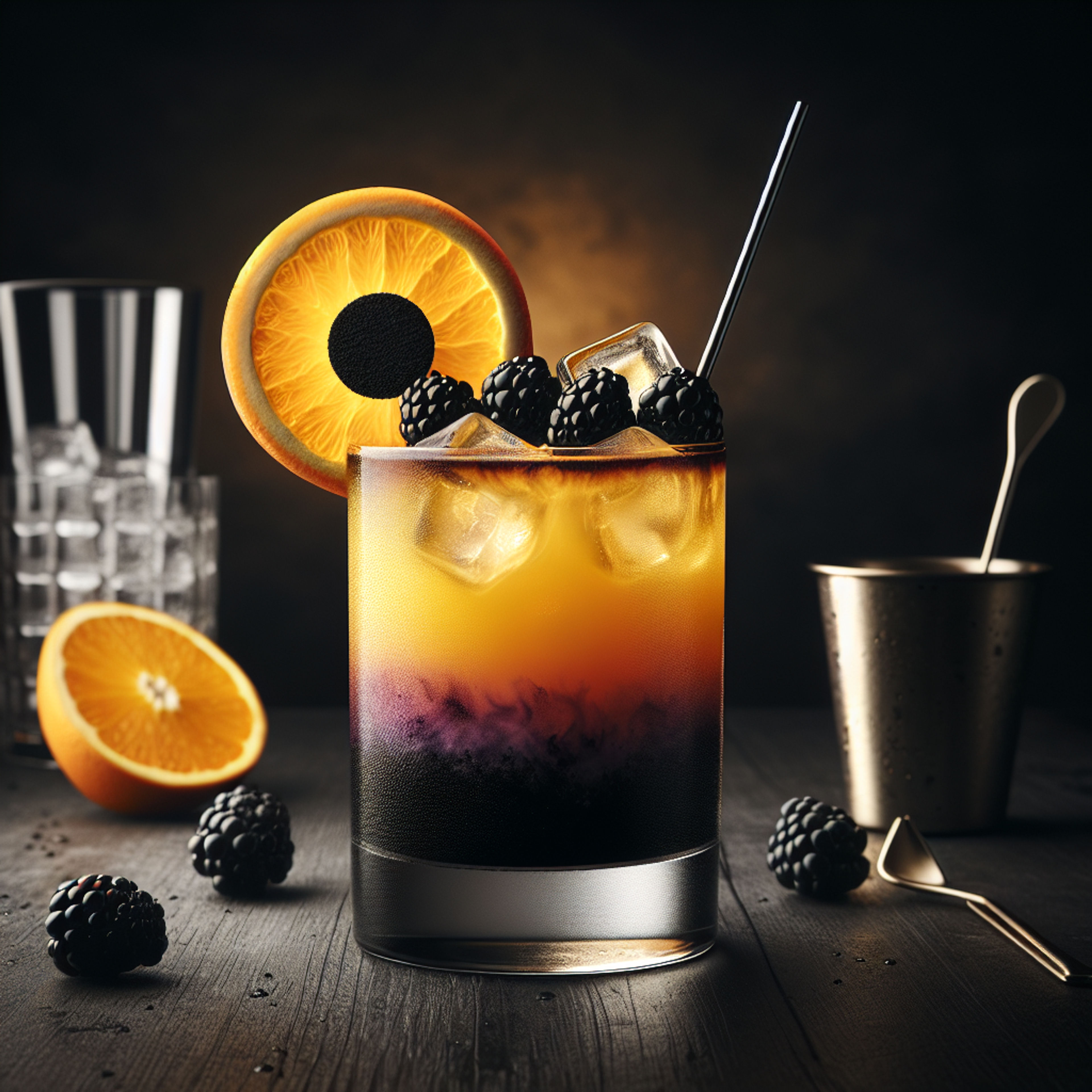 Solar Eclipse Mocktail, Visually stunning non-alcoholic beverage ...