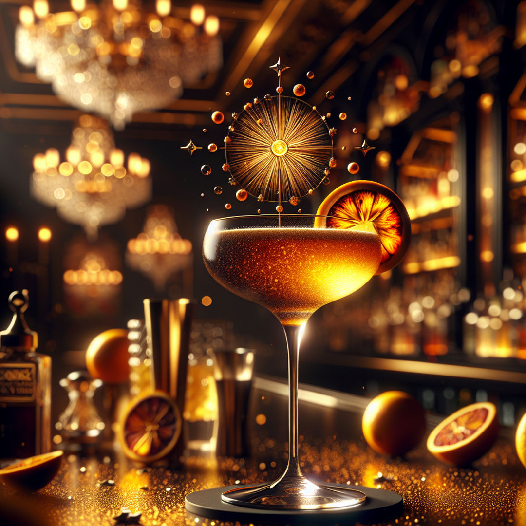 Solar Flare Martini, Vibrant, fiery Solar Flare Martini with citrus and ...