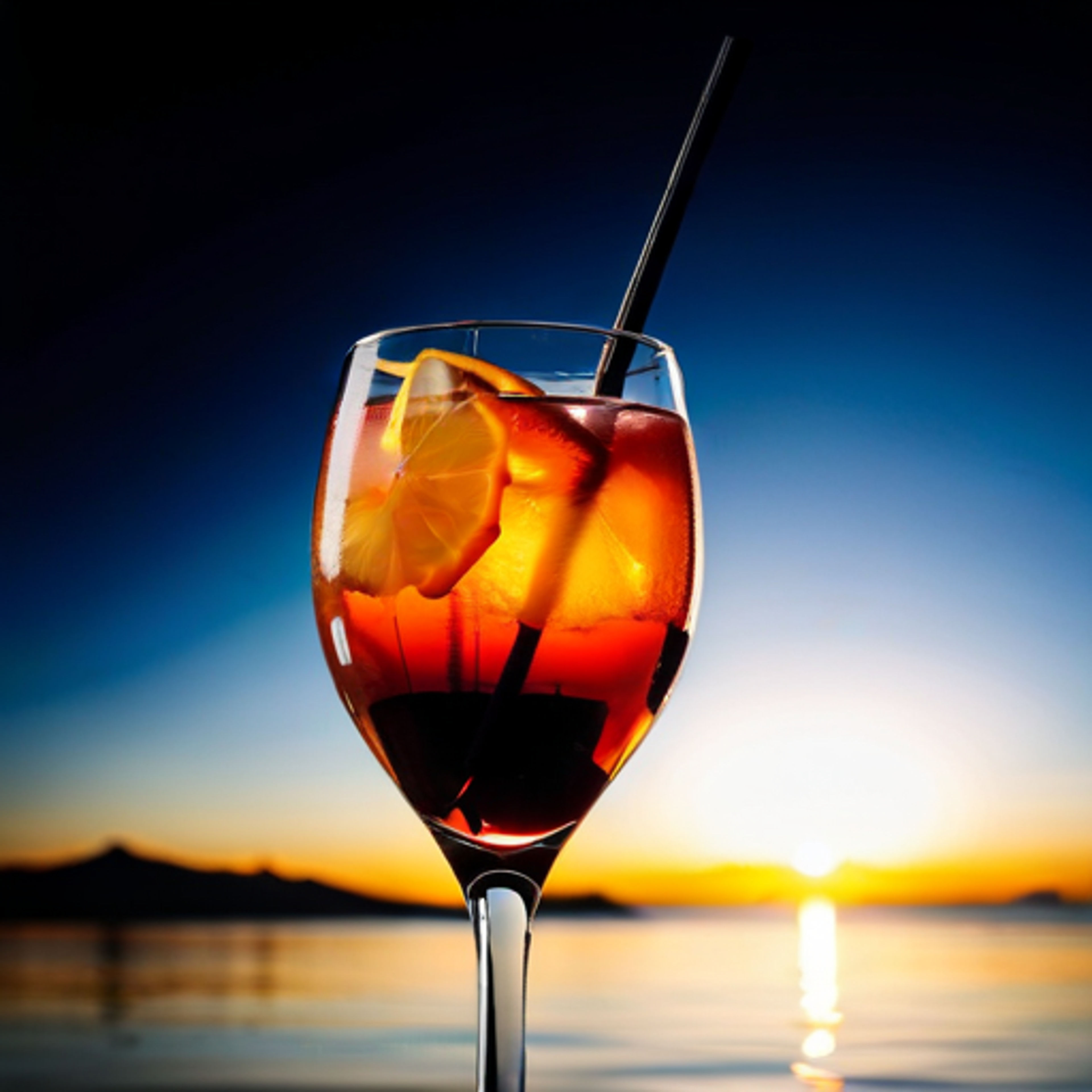 Solar Flare Spritz, A refreshing and sophisticated citrus-infused cocktail