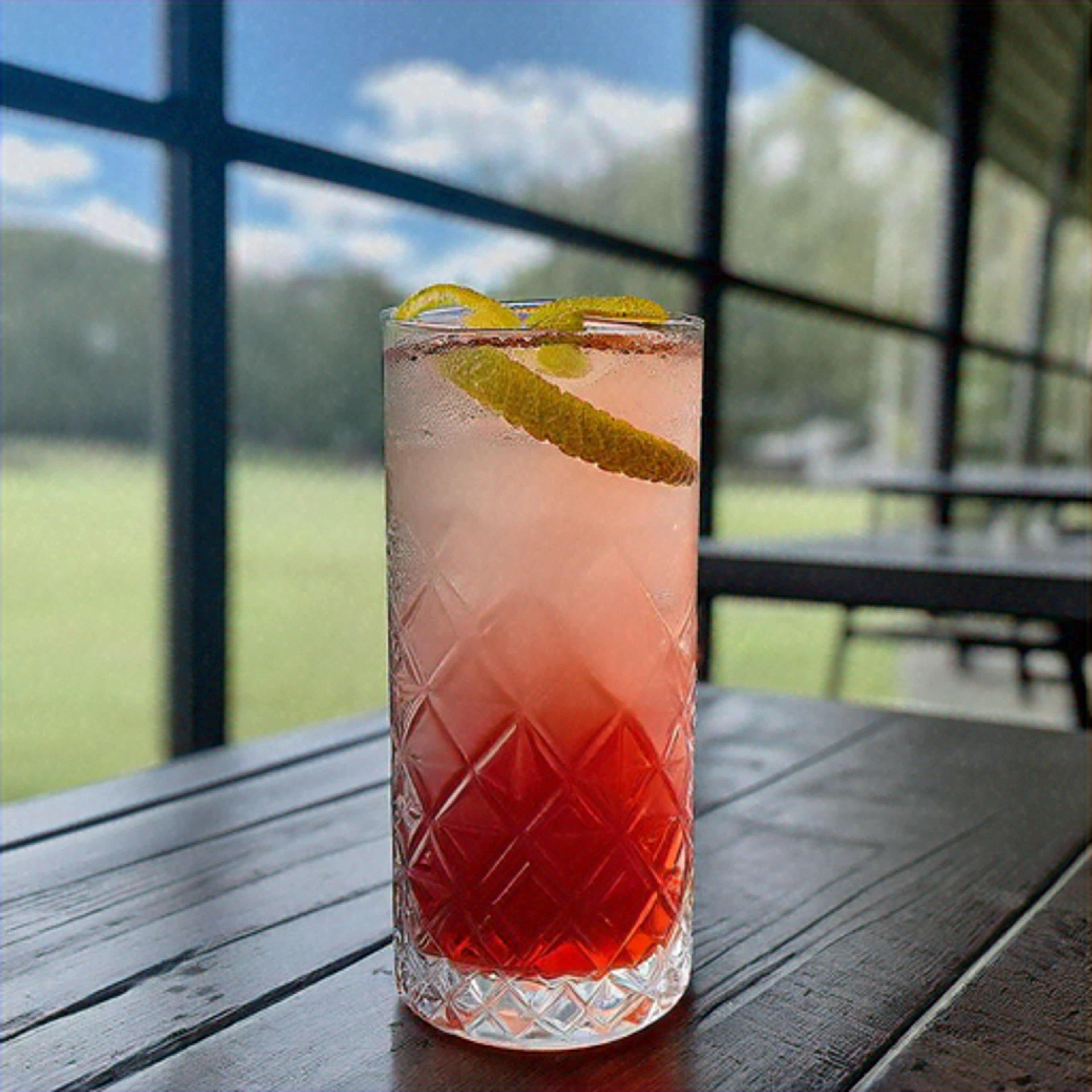 Southern Twilight, Refreshing cocktail with sweet tea, lemonade, Pink ...