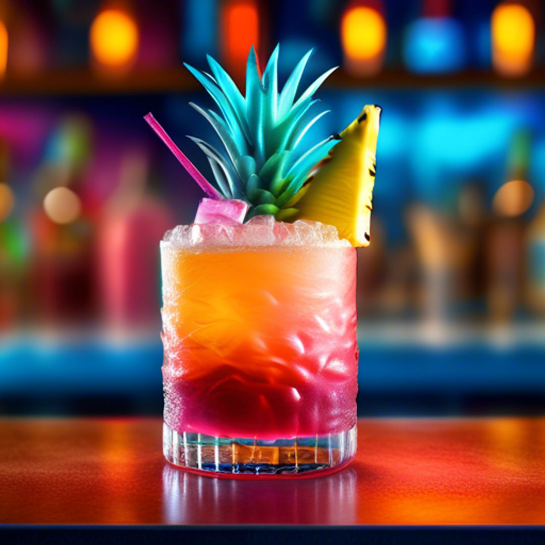 SpongeBob's Pineapple Paradise, Tropical cocktail inspired by SpongeBob ...