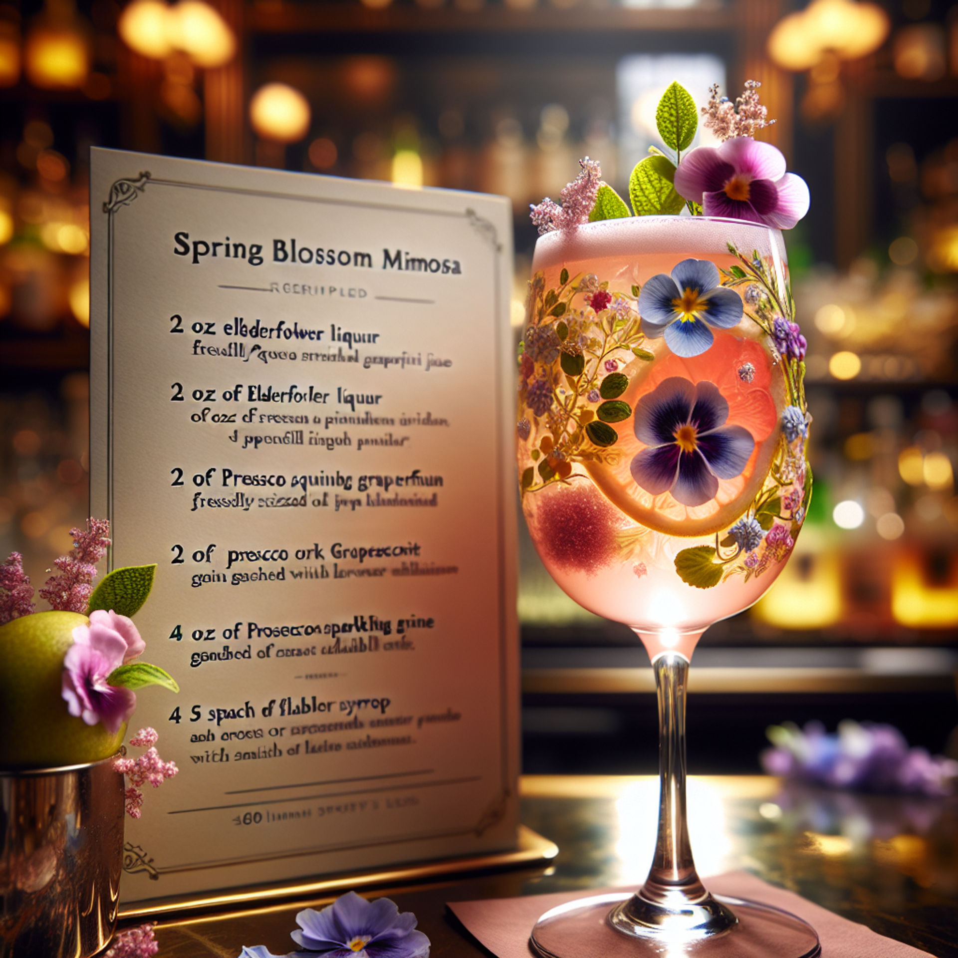 Spring Blossom Mimosa, Delicate floral twist on classic mimosa for ...