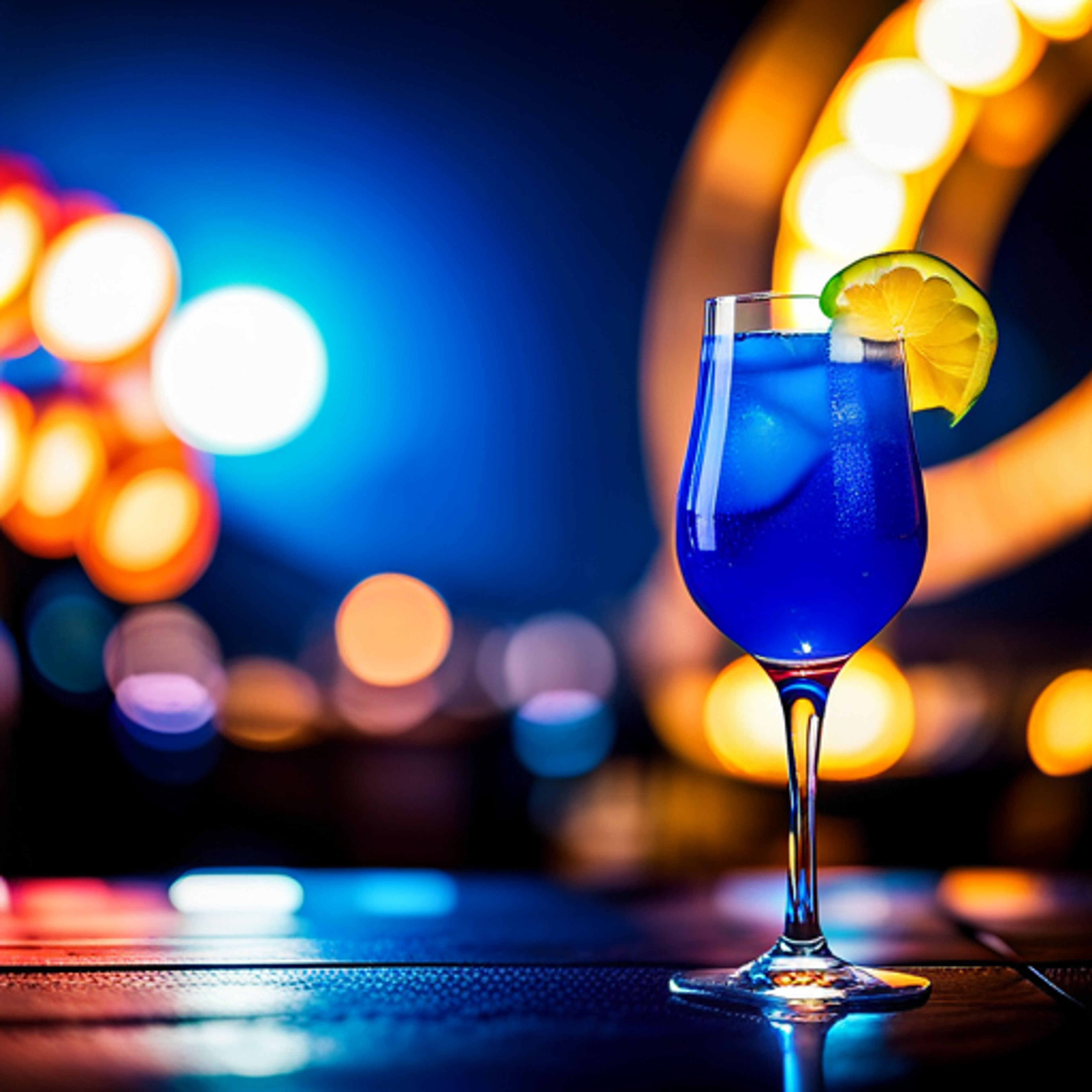 Starry Lemonade Serenade, Refreshing blue citrus mocktail